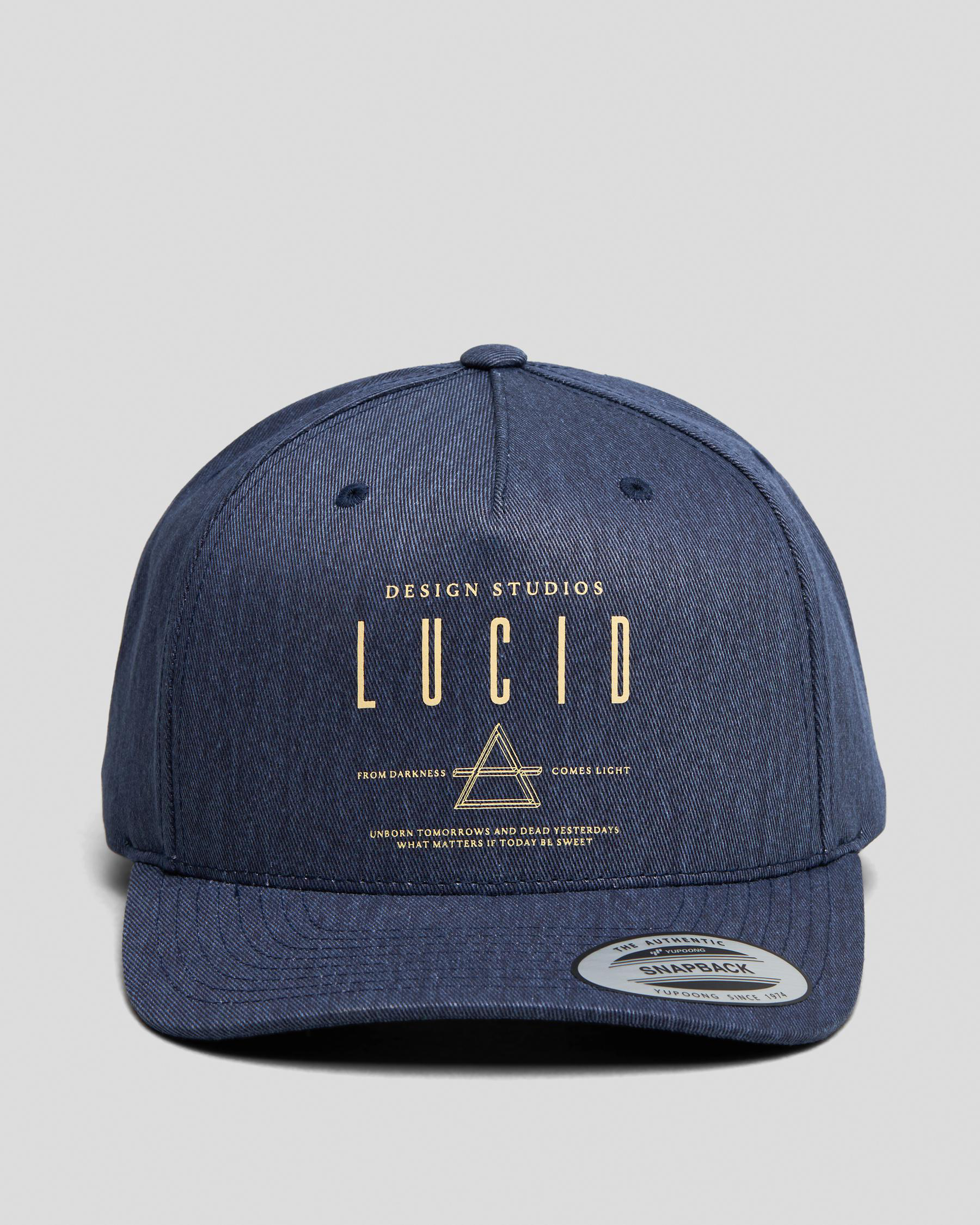 Shop Lucid Darkened Snapback Cap In Navy Acid - Fast Shipping & Easy ...