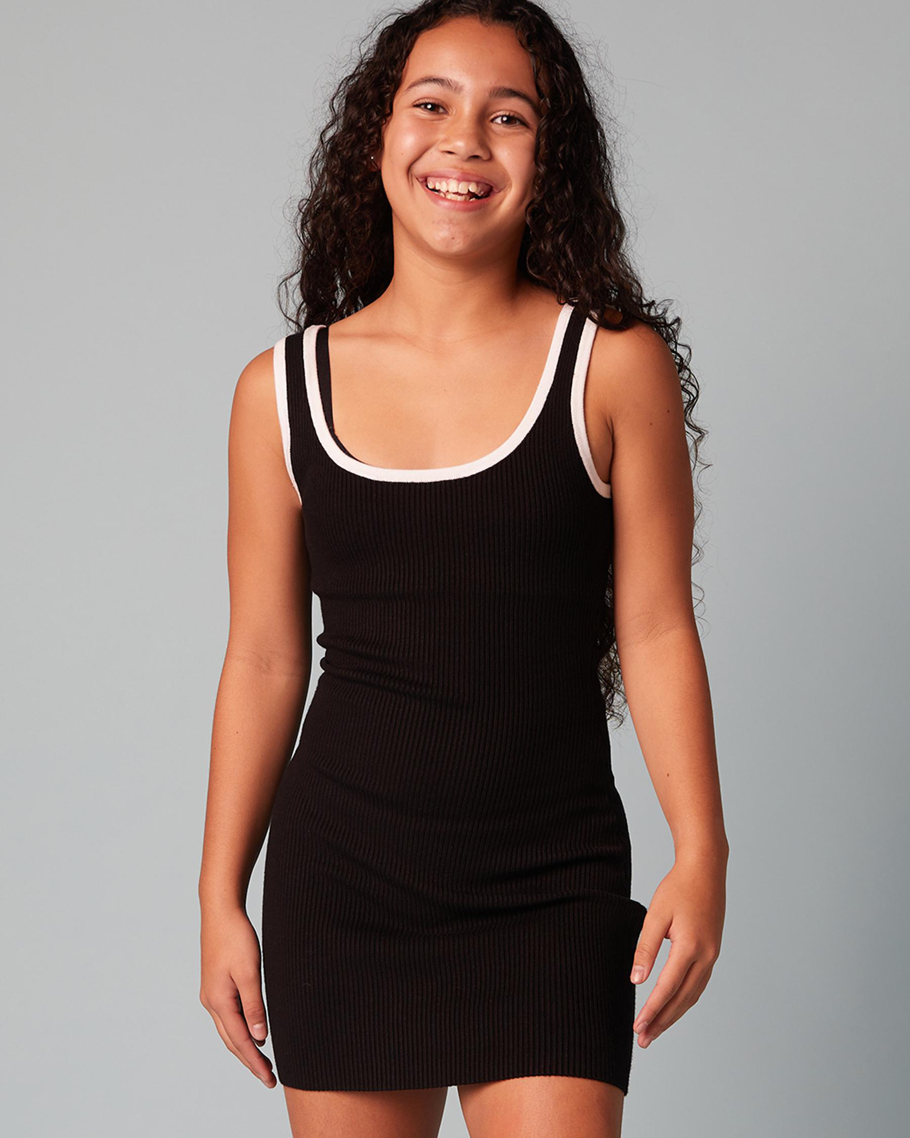 Shop Mooloola Girls' Benny Dress In Black/white - Fast Shipping & Easy ...
