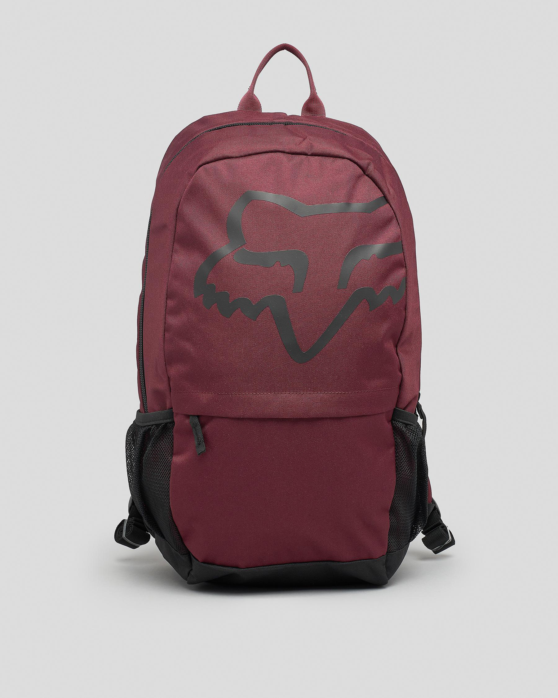 Shop Fox 180 Moto Backpack In Dark Maroon - Fast Shipping & Easy ...