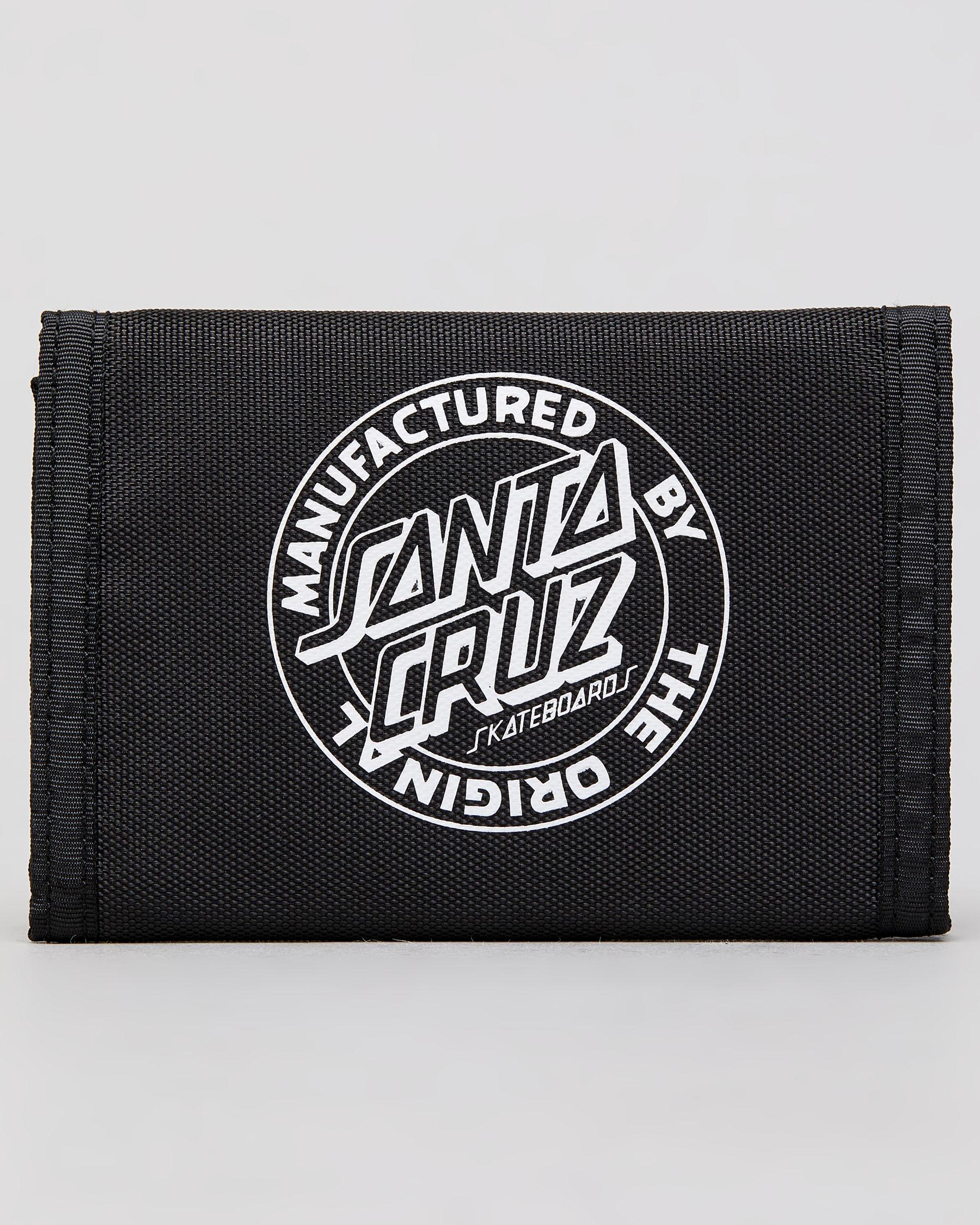 Shop Santa Cruz MFG Dot Wallet In Black - Fast Shipping & Easy Returns ...