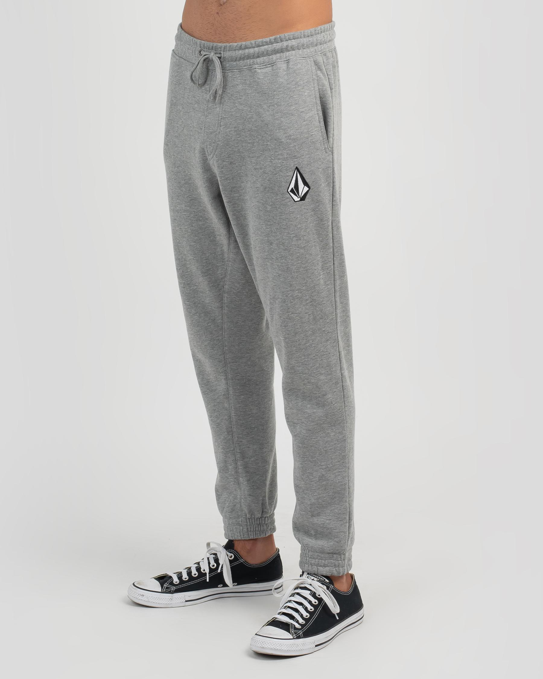 Shop Volcom Vologo Fleece Pant In Heather Grey - Fast Shipping & Easy ...
