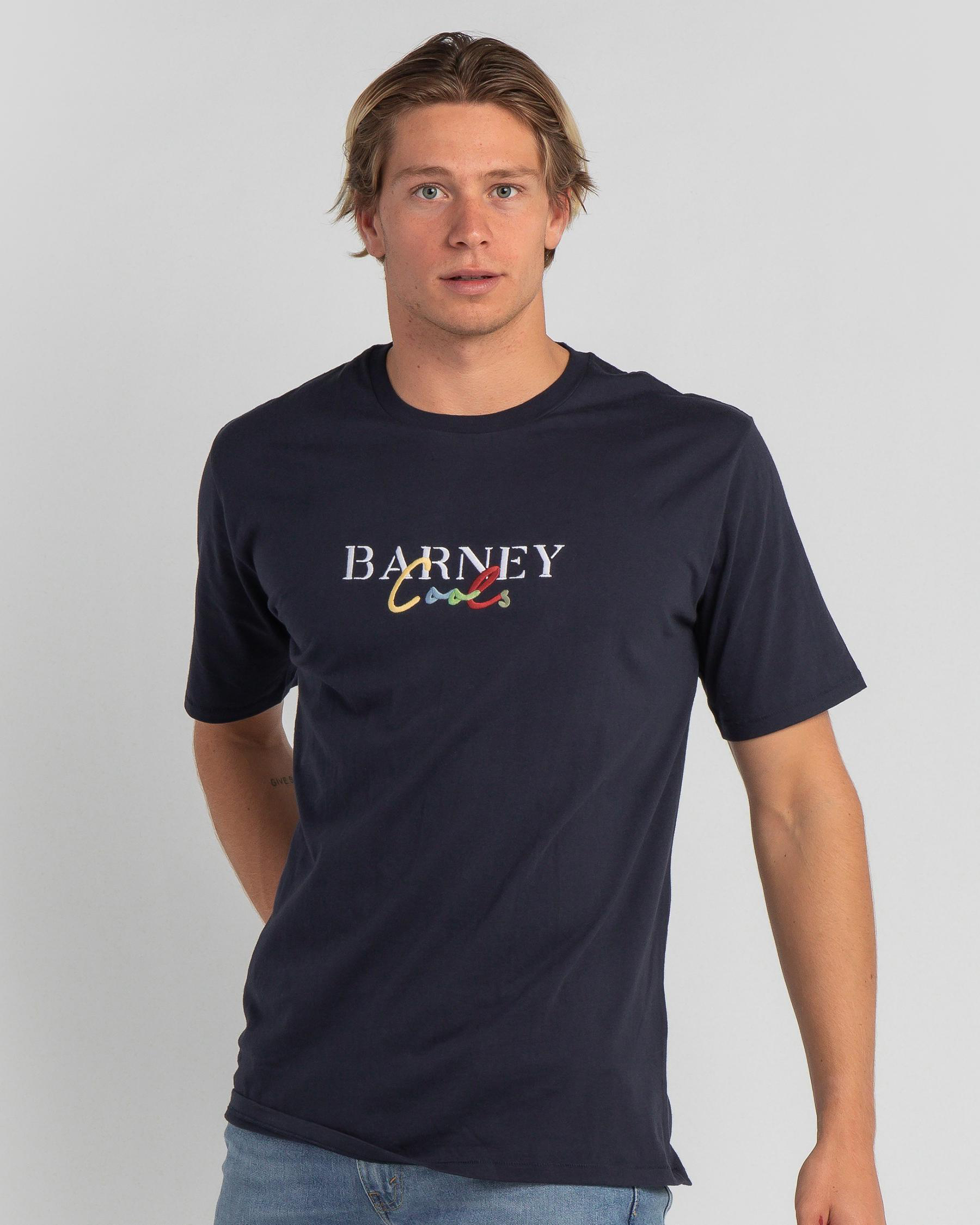 Shop Barney Cools Colour Stripe T-Shirt In Slate - Fast Shipping & Easy ...