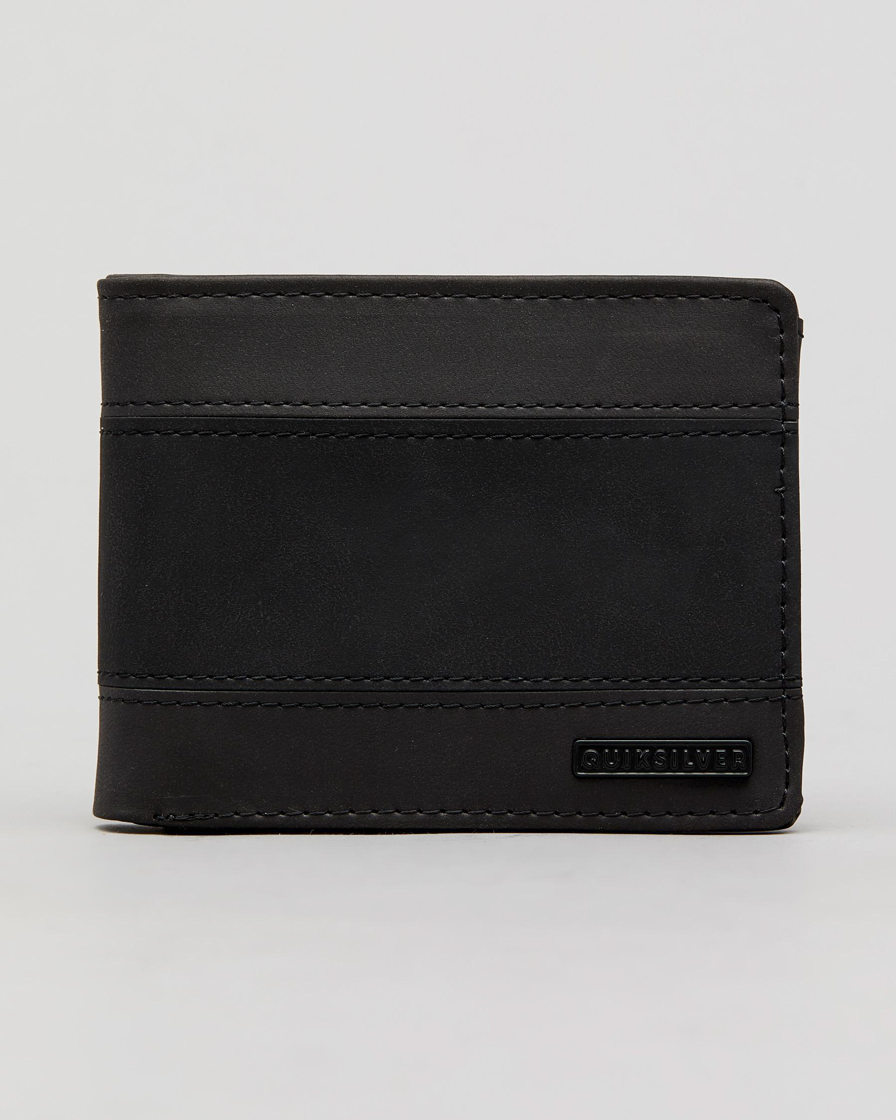 Quiksilver Supply Slim Wallet In Black Black - FREE* Shipping & Easy ...
