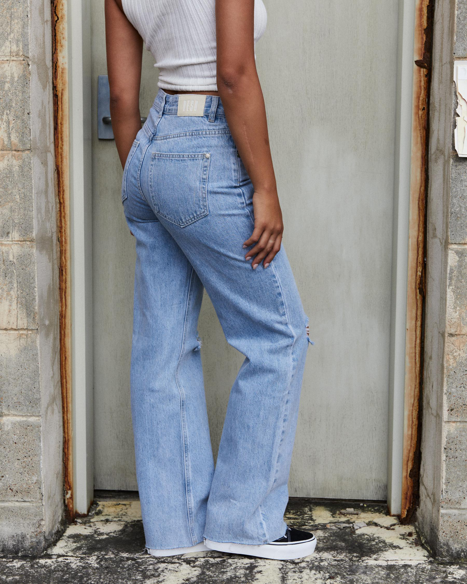 DESU Jagger Jeans In Light Blue - Fast Shipping & Easy Returns - City ...