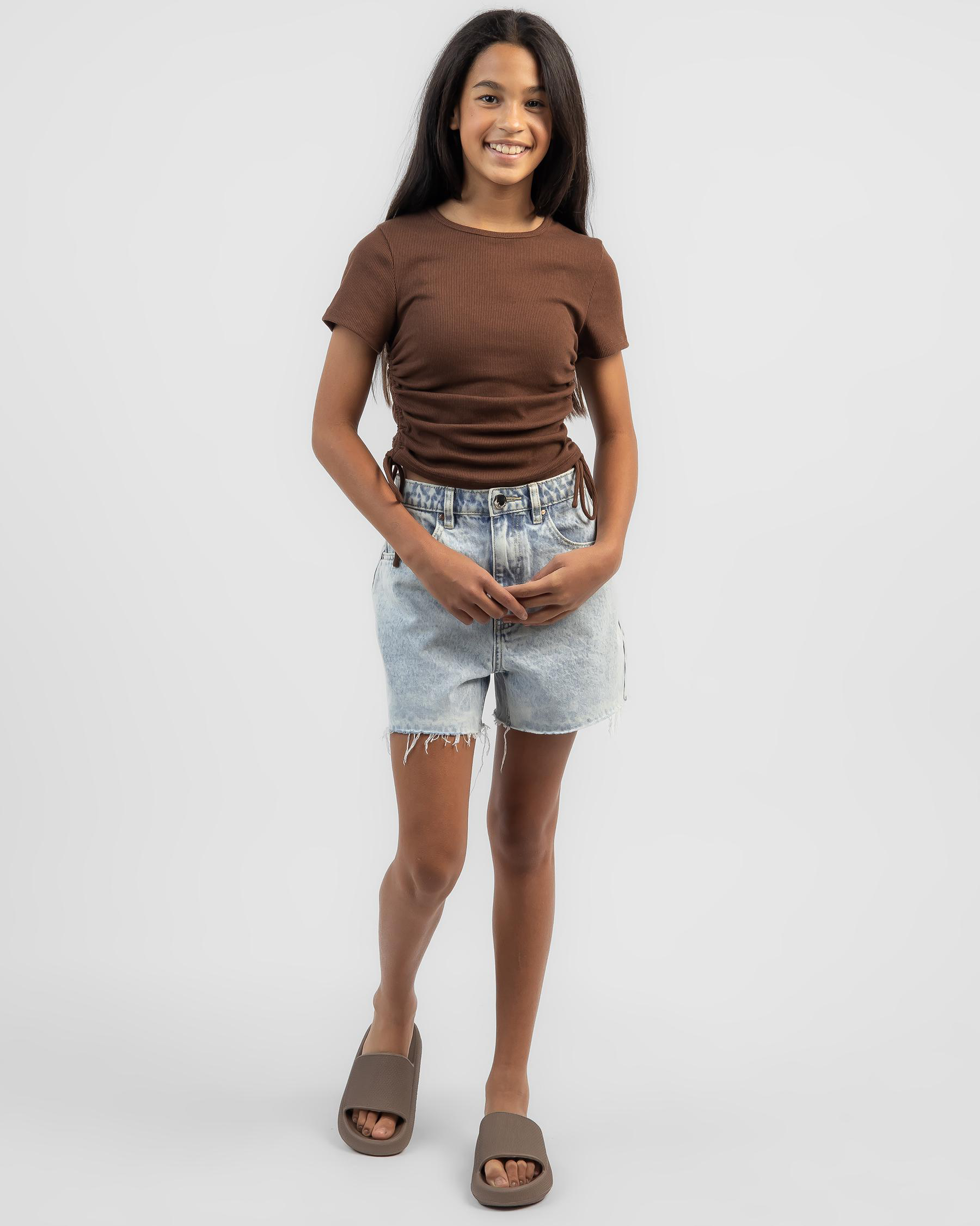 Shop Ava And Ever Girls' Kenny Top In Dark Chocolate - Fast Shipping ...