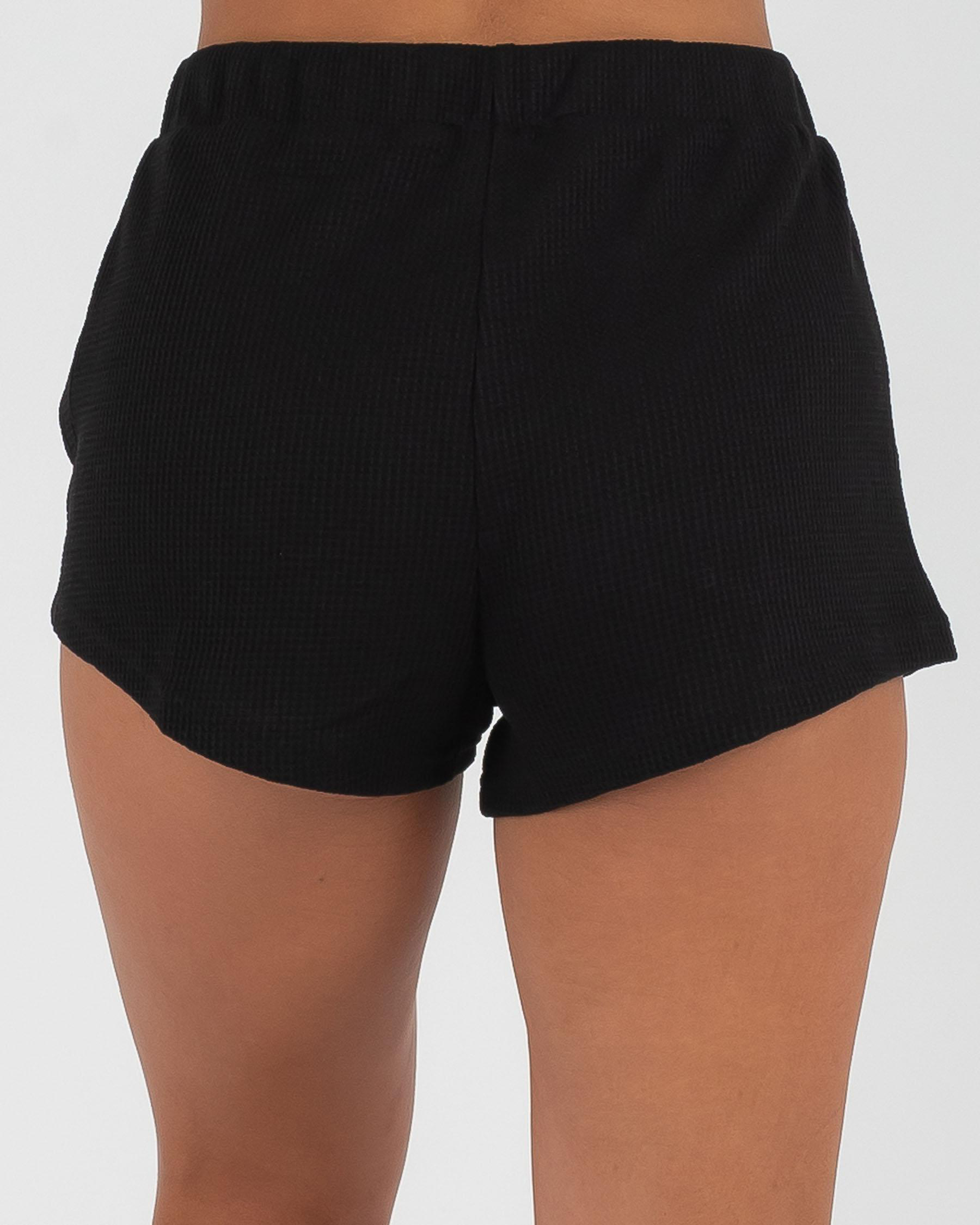 Shop Ava And Ever Pancake Shorts In Black - Fast Shipping & Easy ...