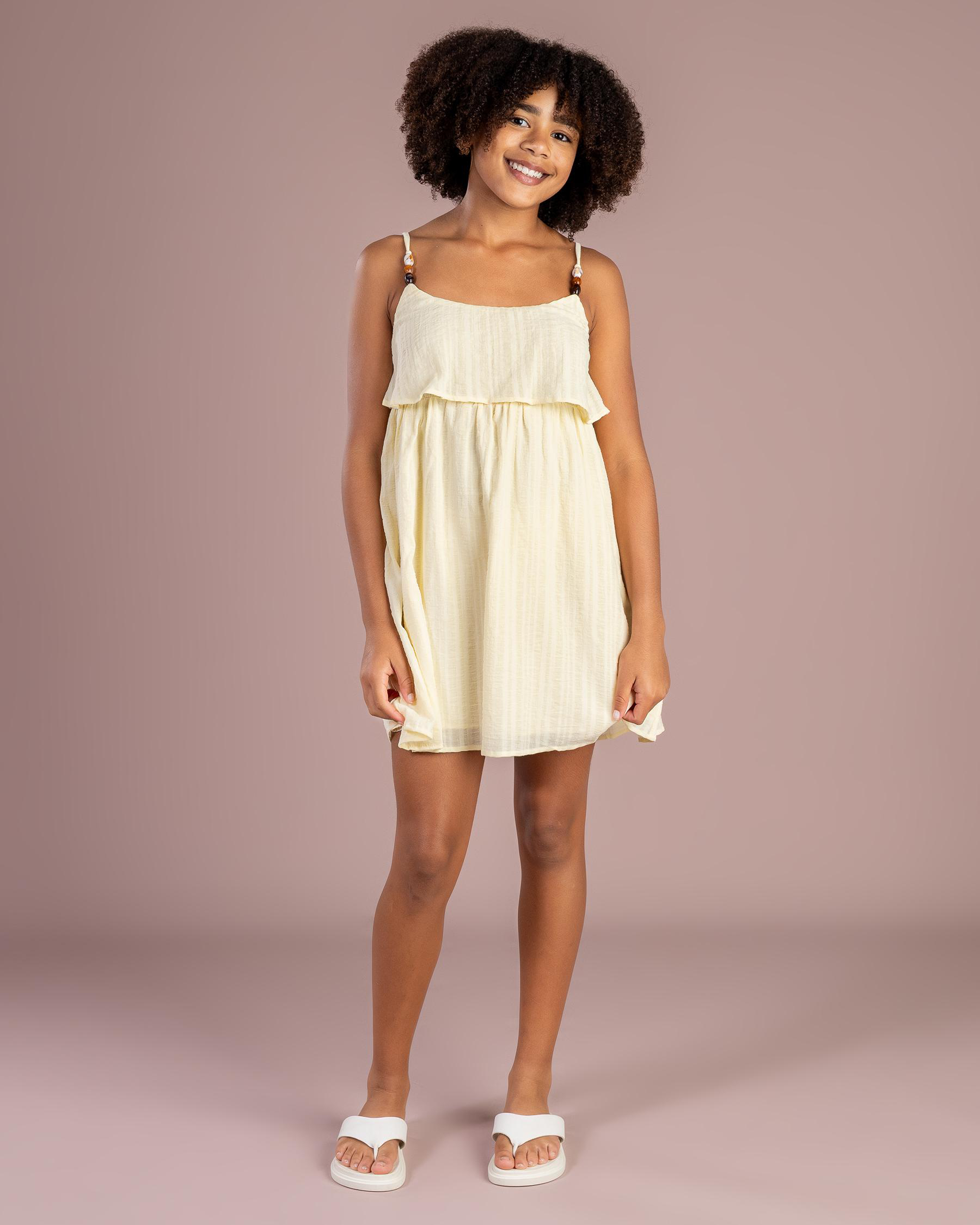 Mooloola Girls' Jameela Dress In Butter - FREE* Shipping & Easy Returns - City Beach New Zealand