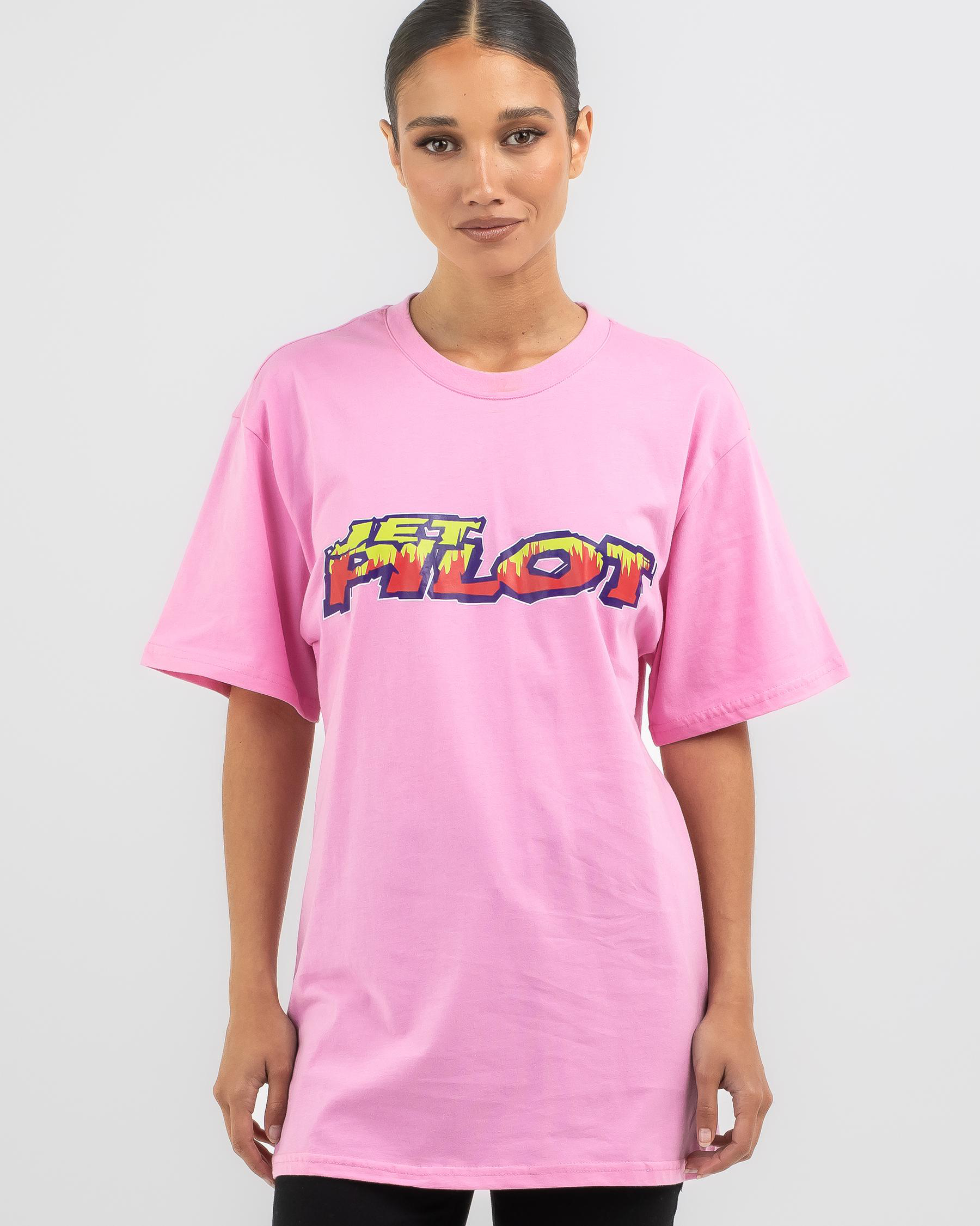 Shop Jetpilot Colour Vision T-Shirt In Pink - Fast Shipping & Easy ...