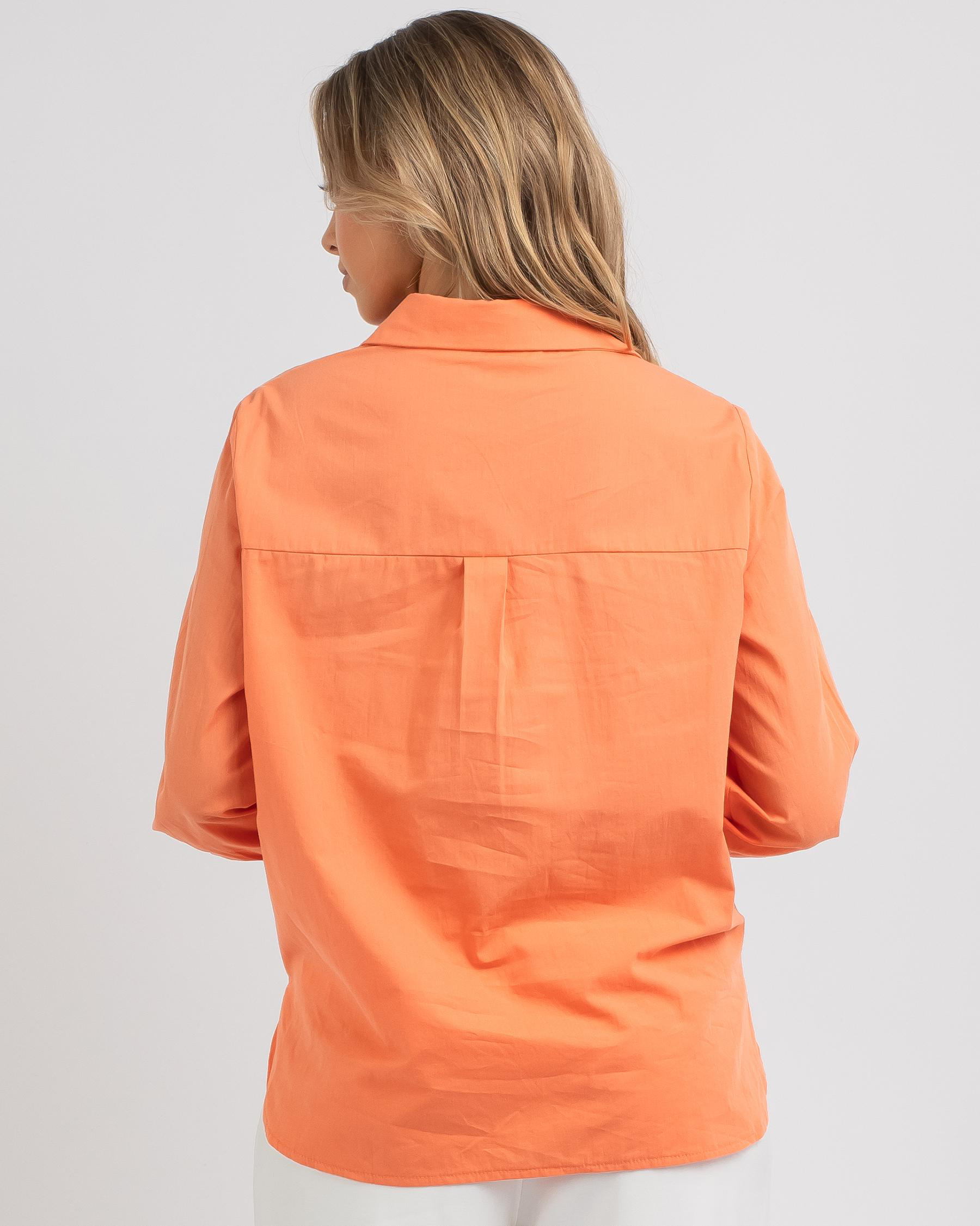 Shop Winnie & Co Malcolm Shirt In Orange - Fast Shipping & Easy Returns ...