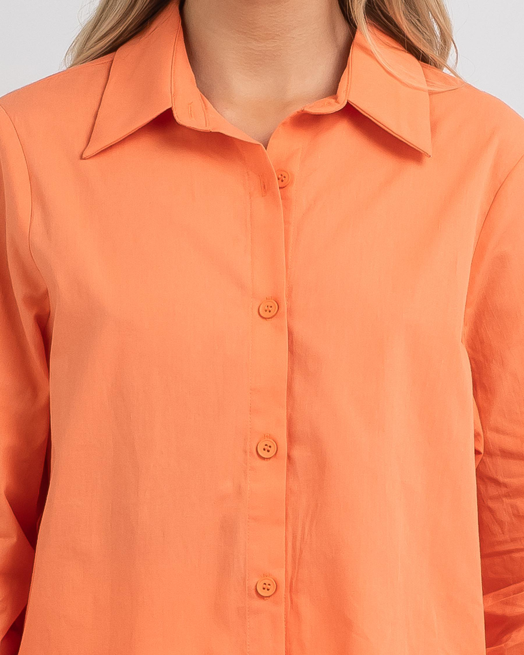 Shop Winnie & Co Malcolm Shirt In Orange - Fast Shipping & Easy Returns ...