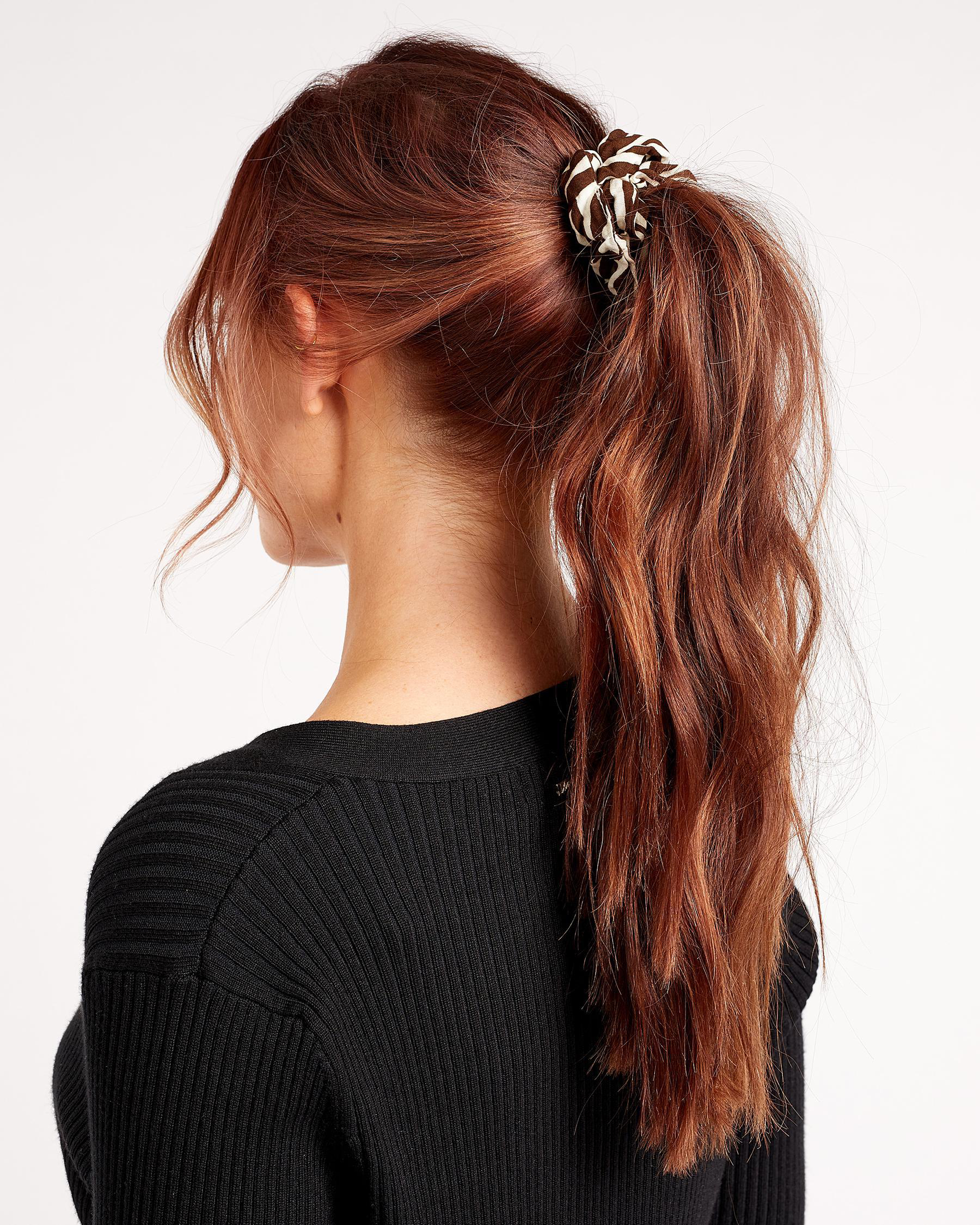 Shop Karyn In LA Wild Side Scrunchie Pack In Choc/white - Fast Shipping ...