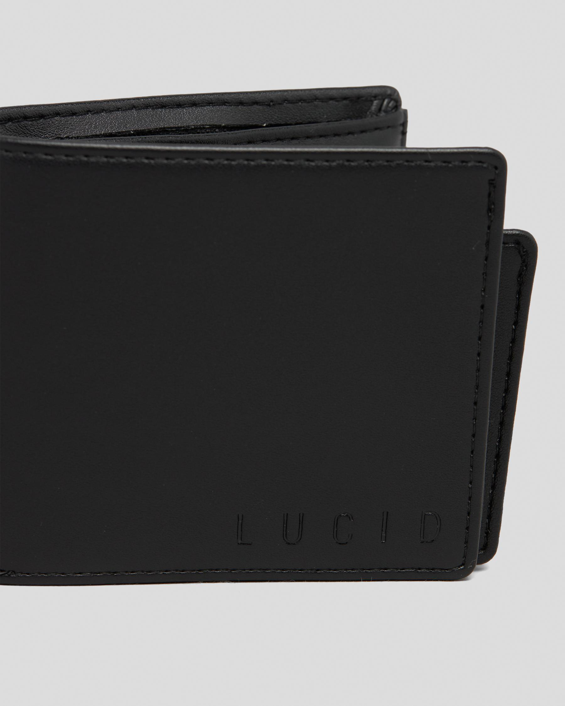 Shop Lucid Primary Leather Wallet In Black - Fast Shipping & Easy ...