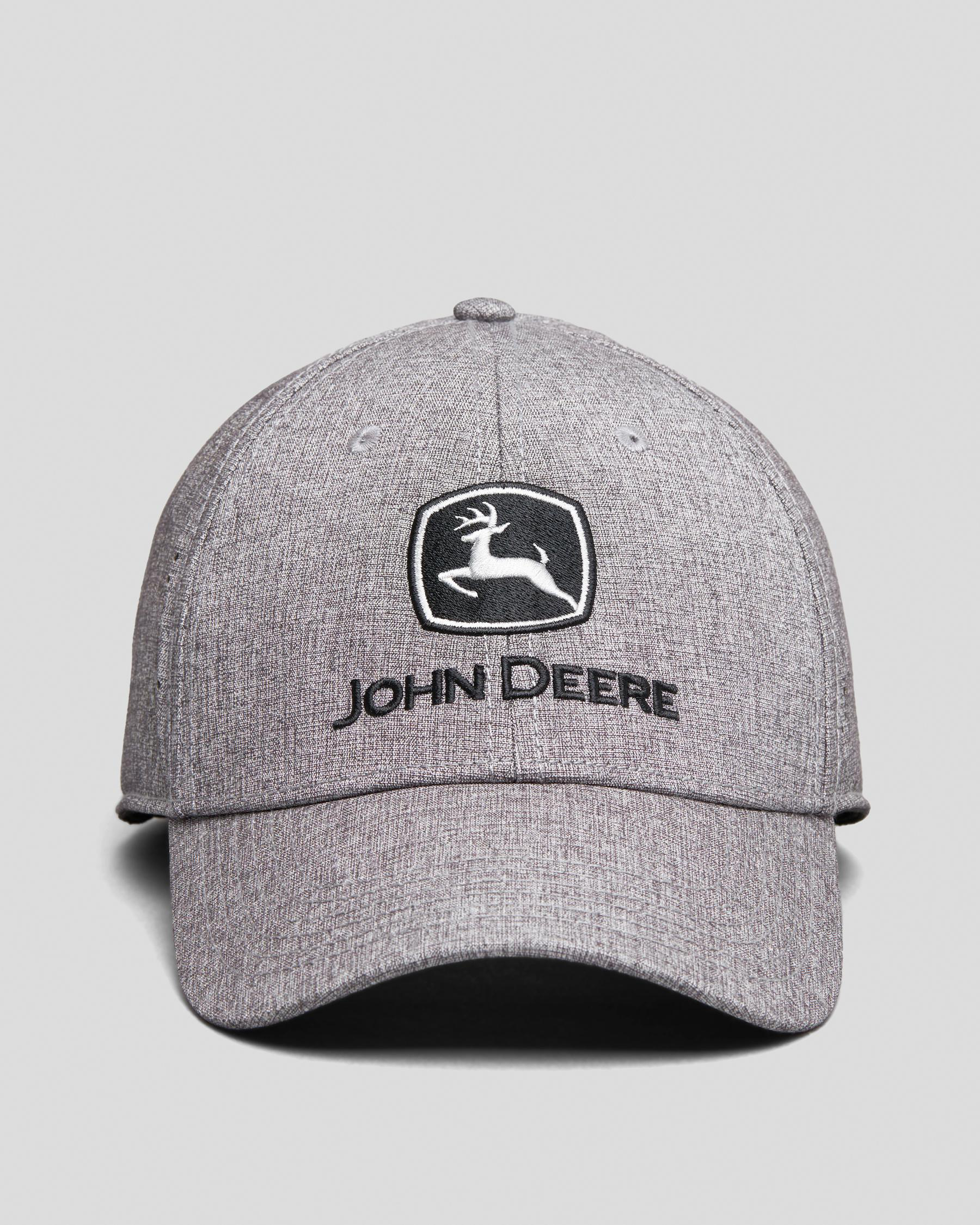 Shop John Deere Stretch Band Cap In Charcoal - Fast Shipping & Easy ...