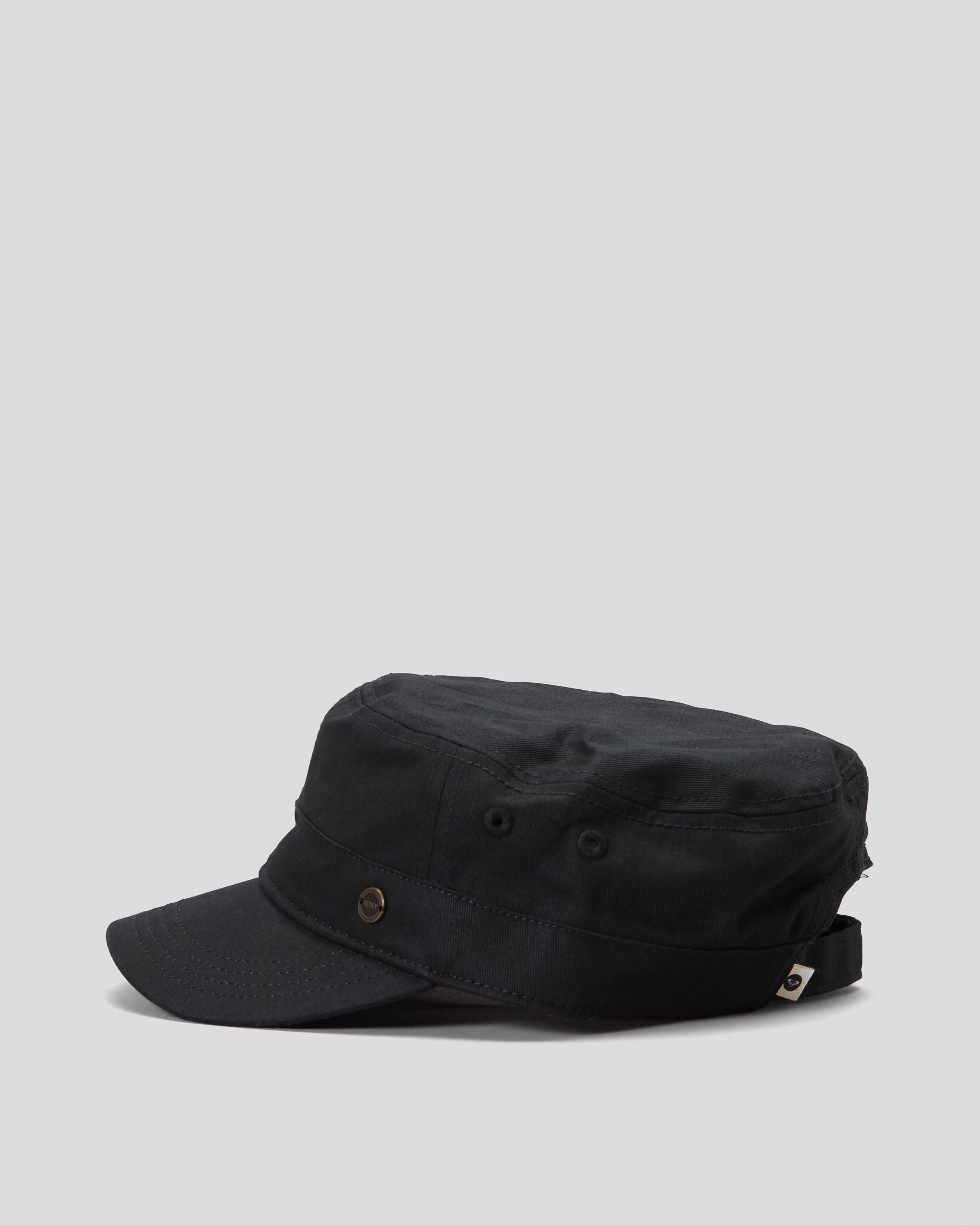Shop Roxy Castro Lieutenant Cap In Anthracite - Fast Shipping & Easy ...