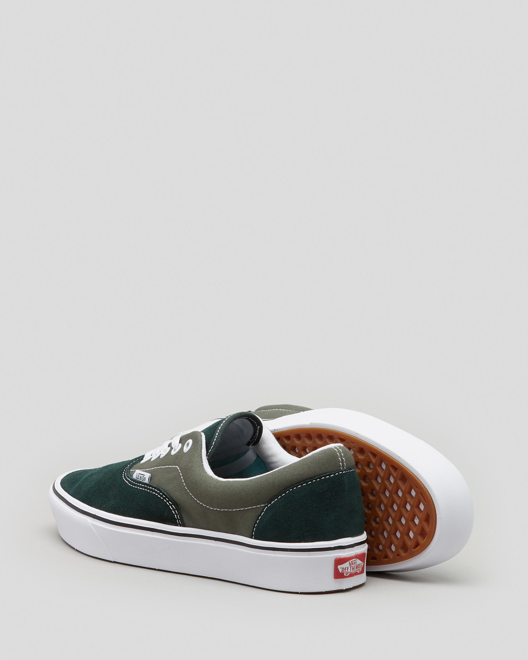 Shop Vans Comfycush Era Shoes In Thyme/scarab - Fast Shipping & Easy ...