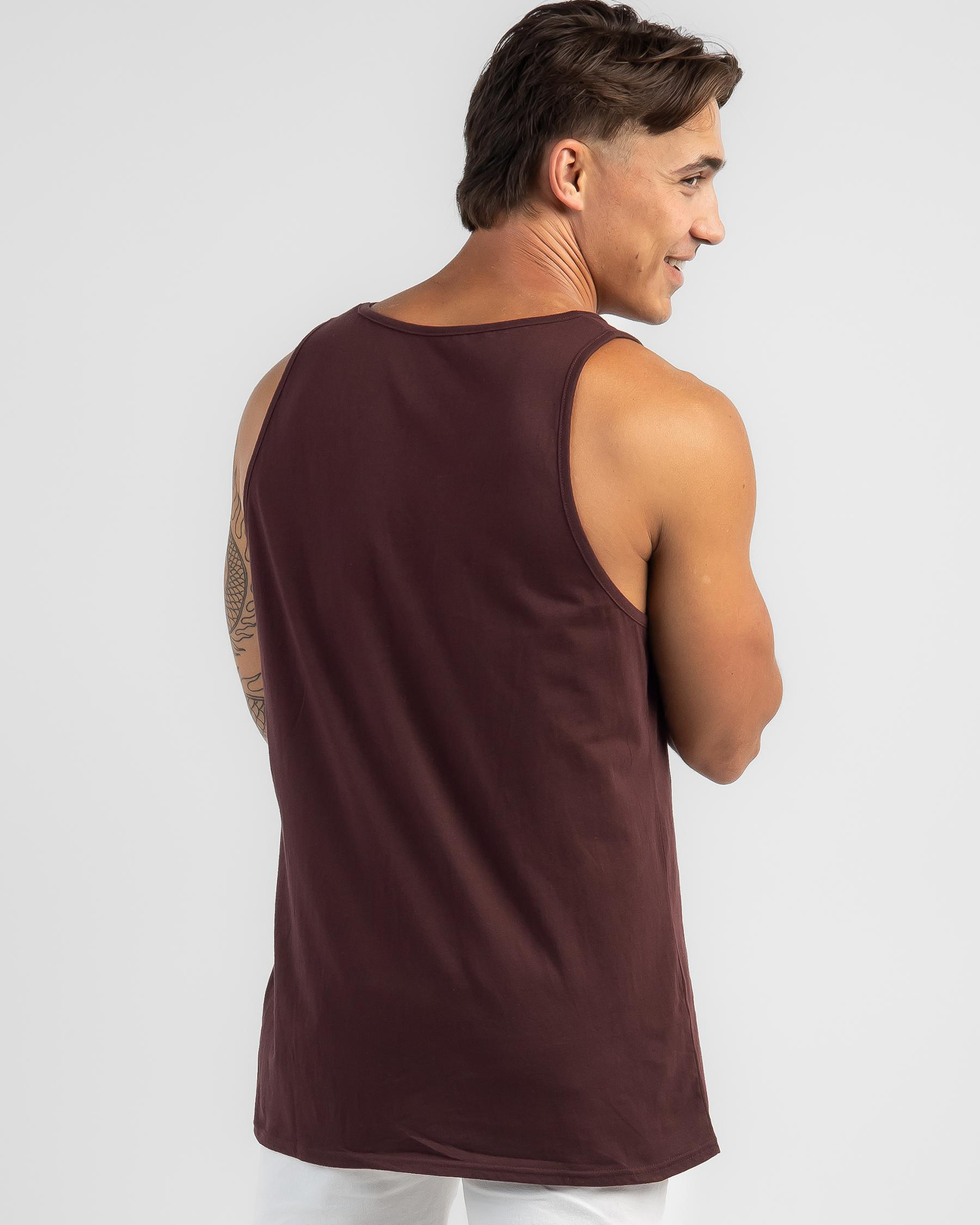 Shop Billabong Smitty Singlet In Port - Fast Shipping & Easy Returns ...