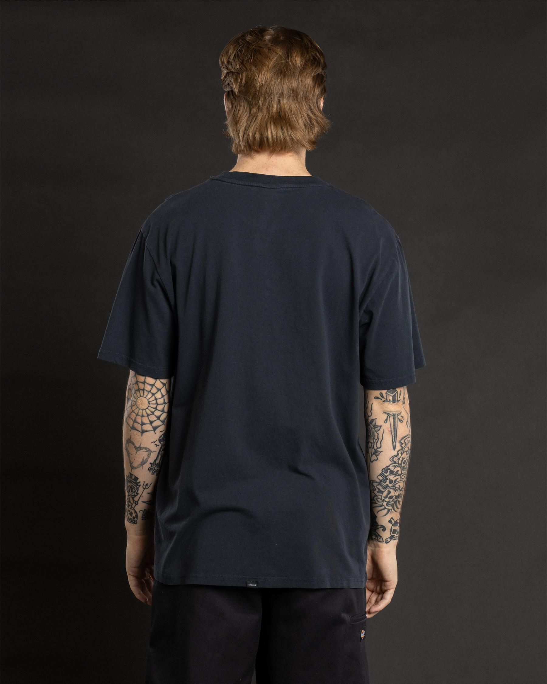 Shop Thrills Strength & Glory Merch Fit T-Shirt In Twilight Black ...