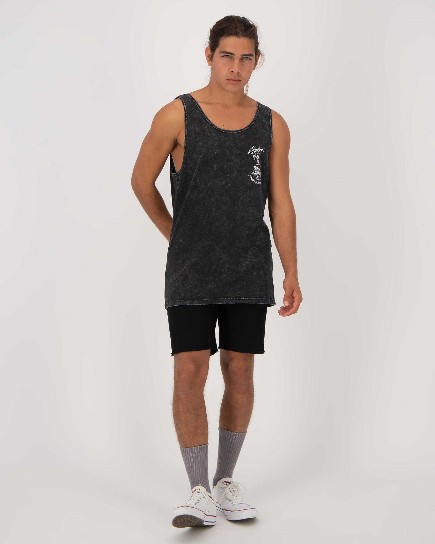 Shop Skylark Chill Singlet In Black Acid - Fast Shipping & Easy Returns ...