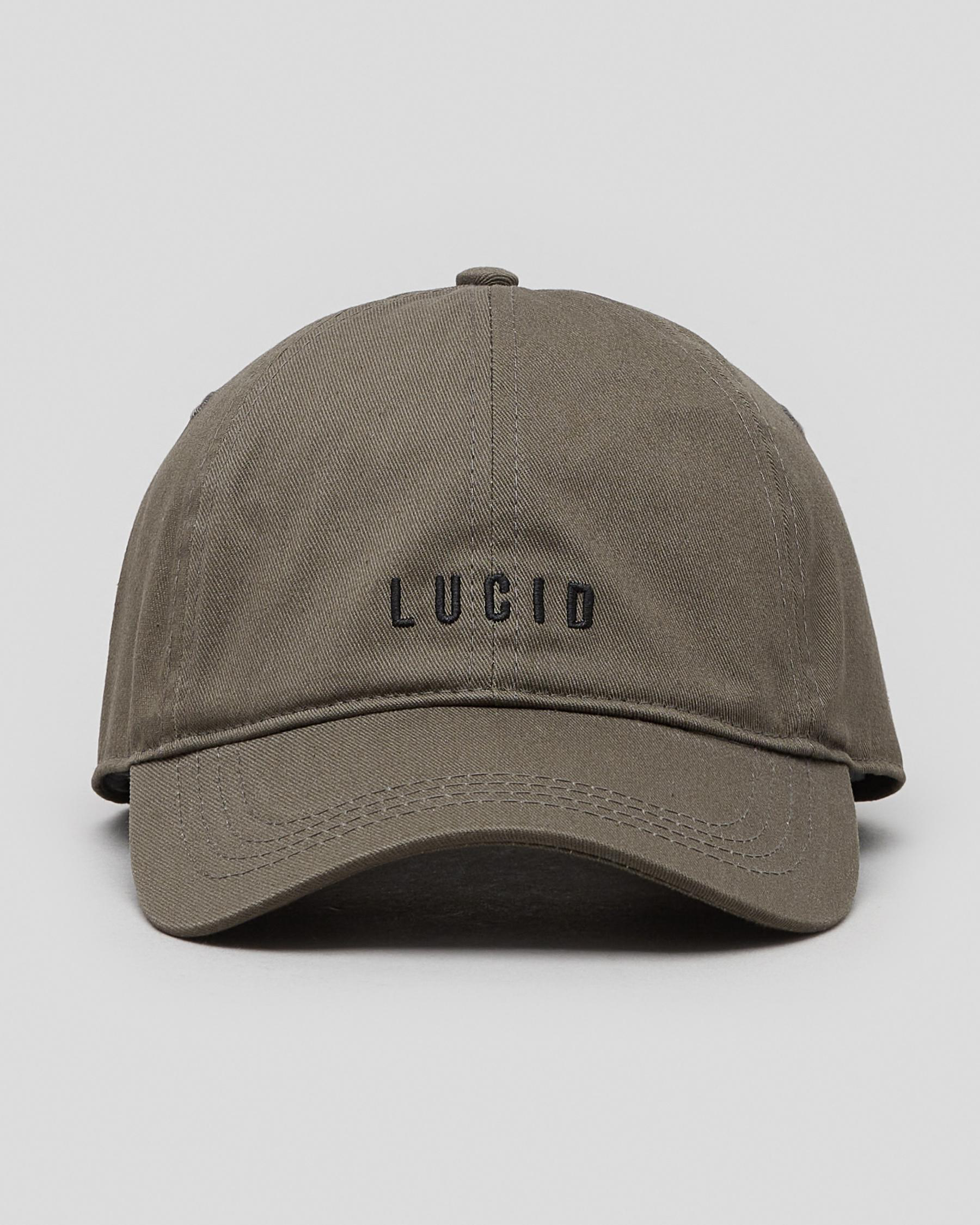 Shop Lucid Tinted Dad Cap In Washed Charcoal - Fast Shipping & Easy ...