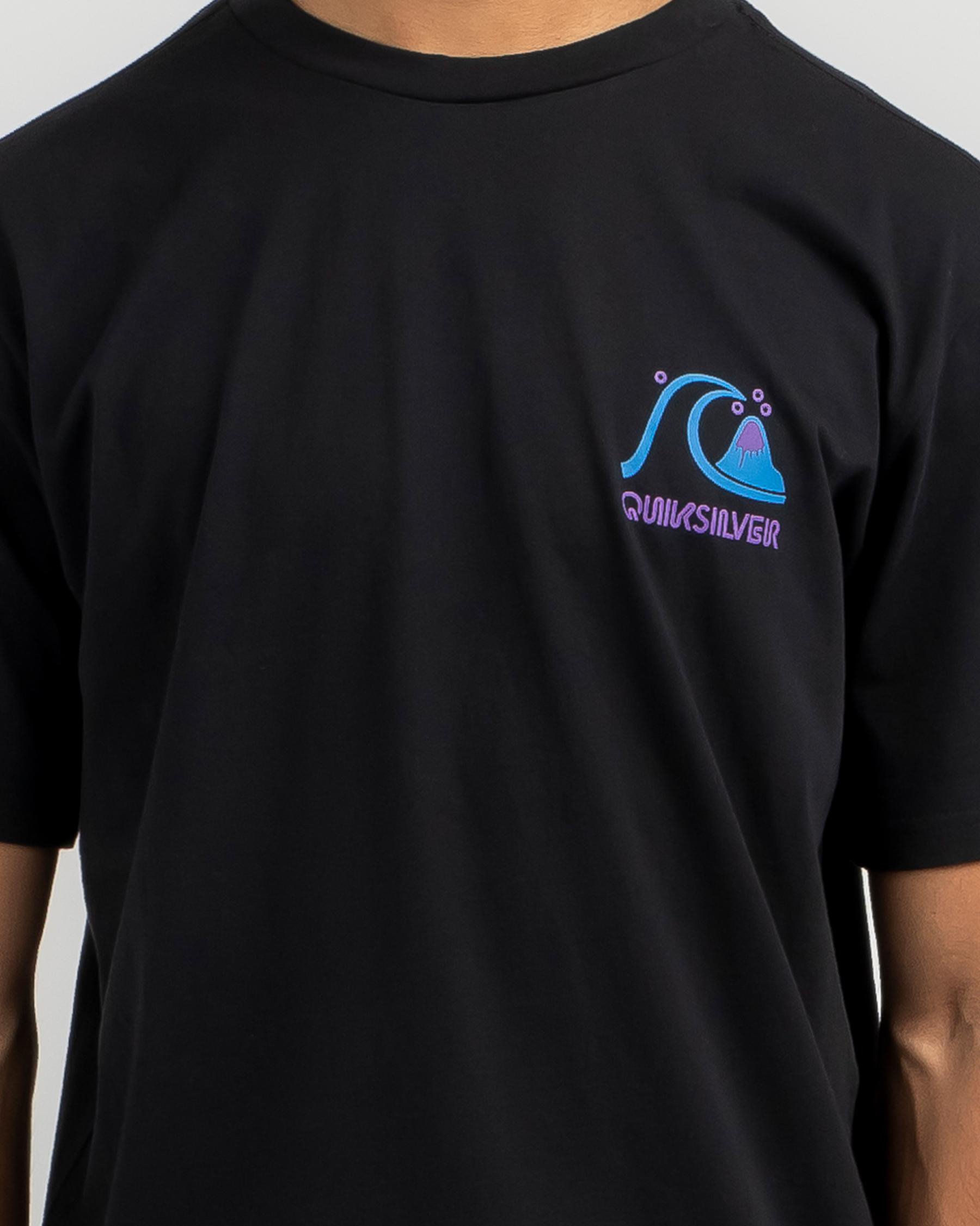 Shop Quiksilver Circle Back T-Shirt In Black - Fast Shipping & Easy ...