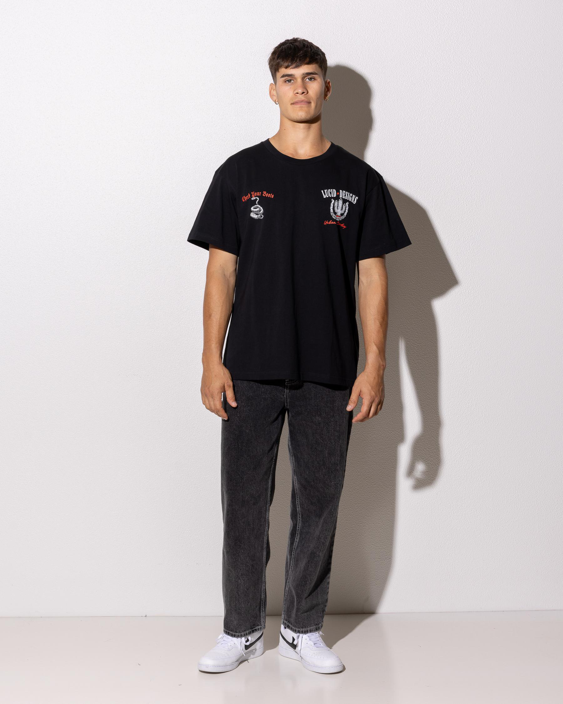 Shop Lucid Urban Rodeo T-Shirt In Black - Fast Shipping & Easy Returns ...