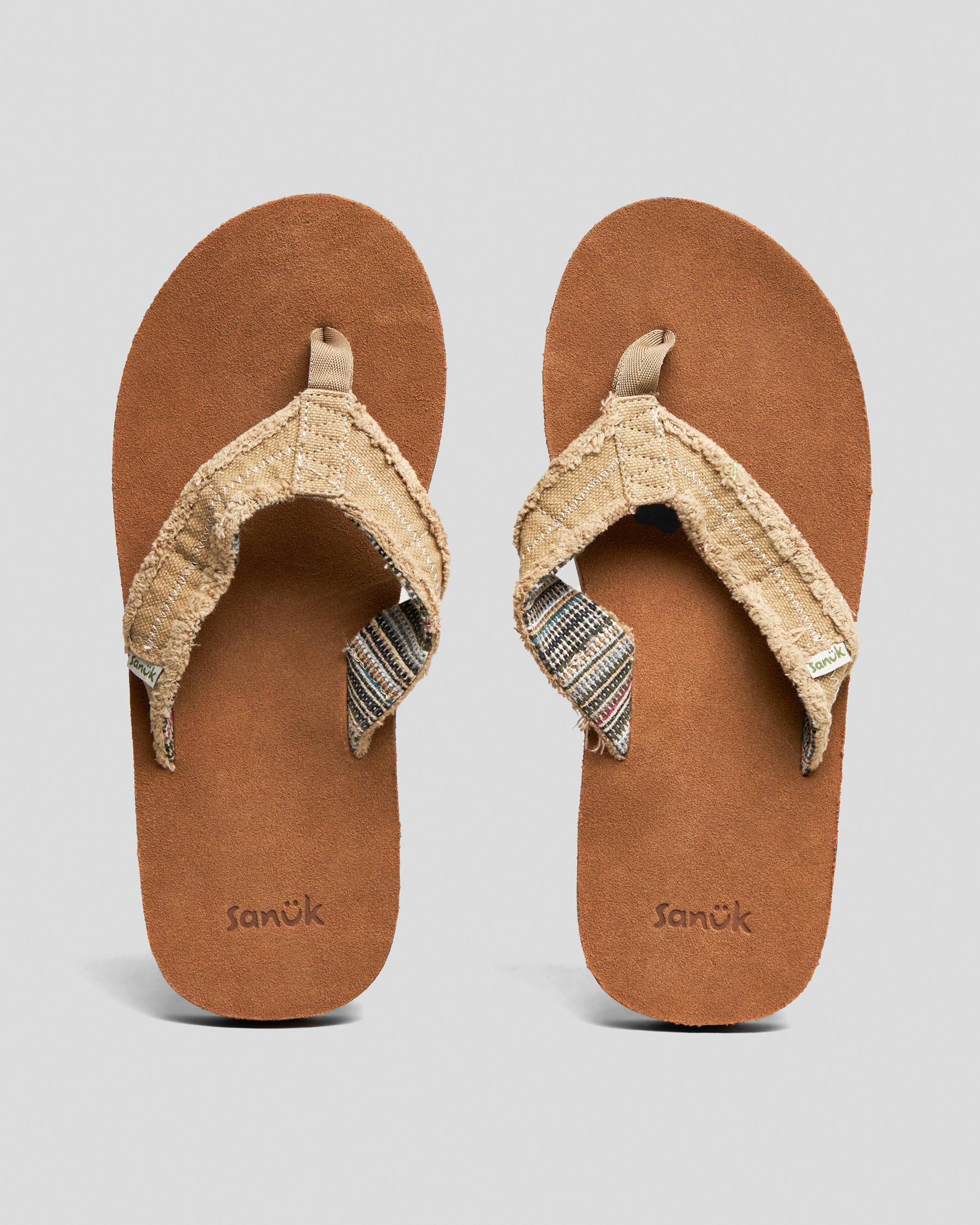 Shop SANUK Fraid Not Sandals In Natural - Fast Shipping & Easy Returns ...