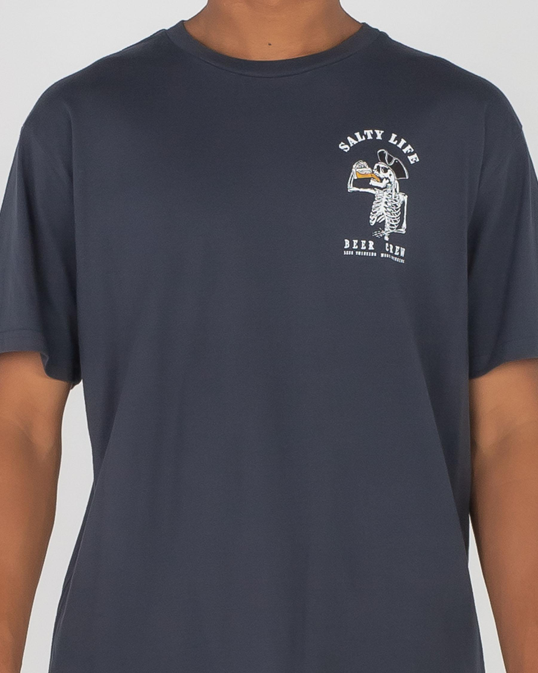 Shop Salty Life Wasted T-Shirt In Petrol Blue - Fast Shipping & Easy ...