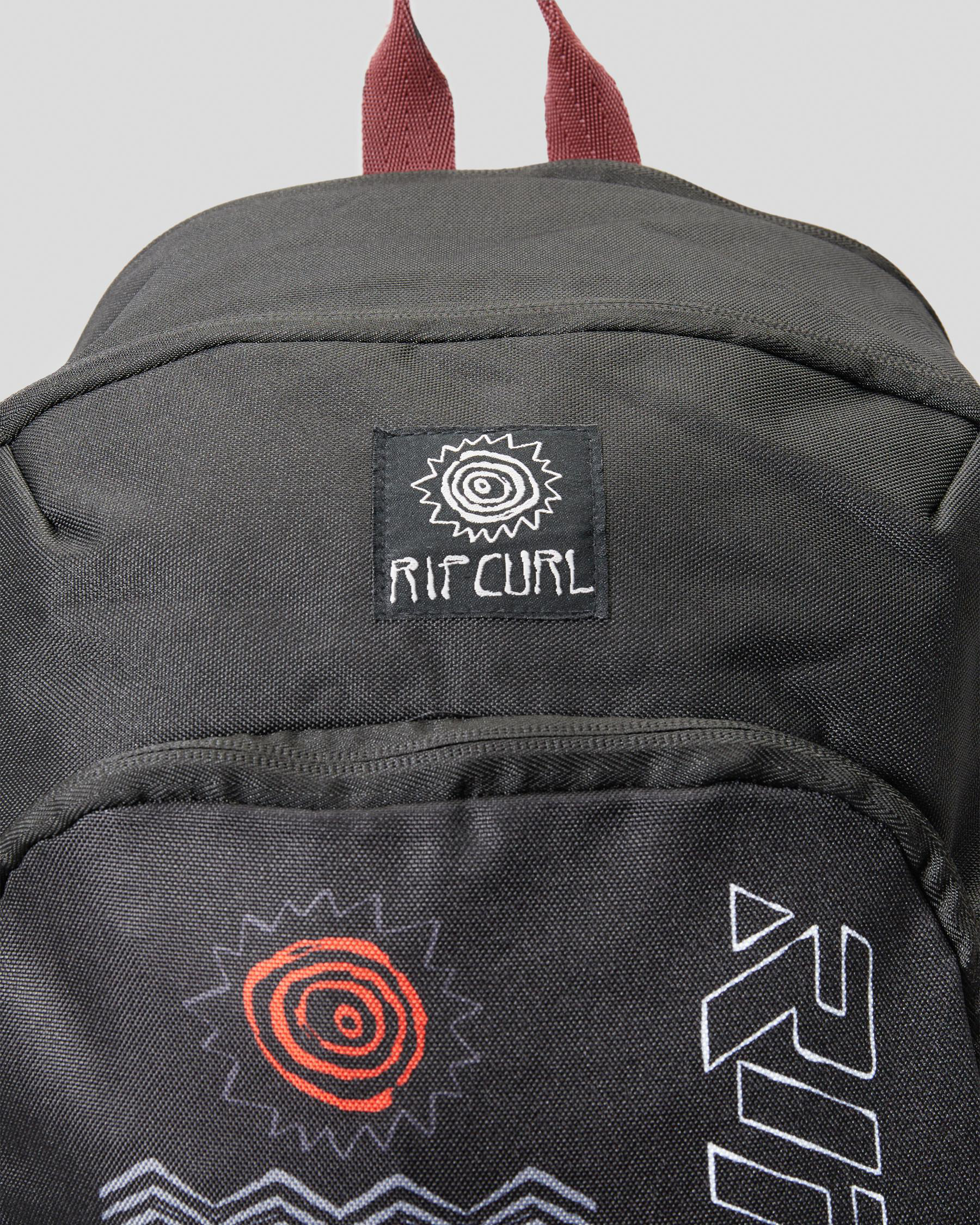 Shop Rip Curl Ozone 30L Solid Rock Backpack In Black - Fast Shipping ...