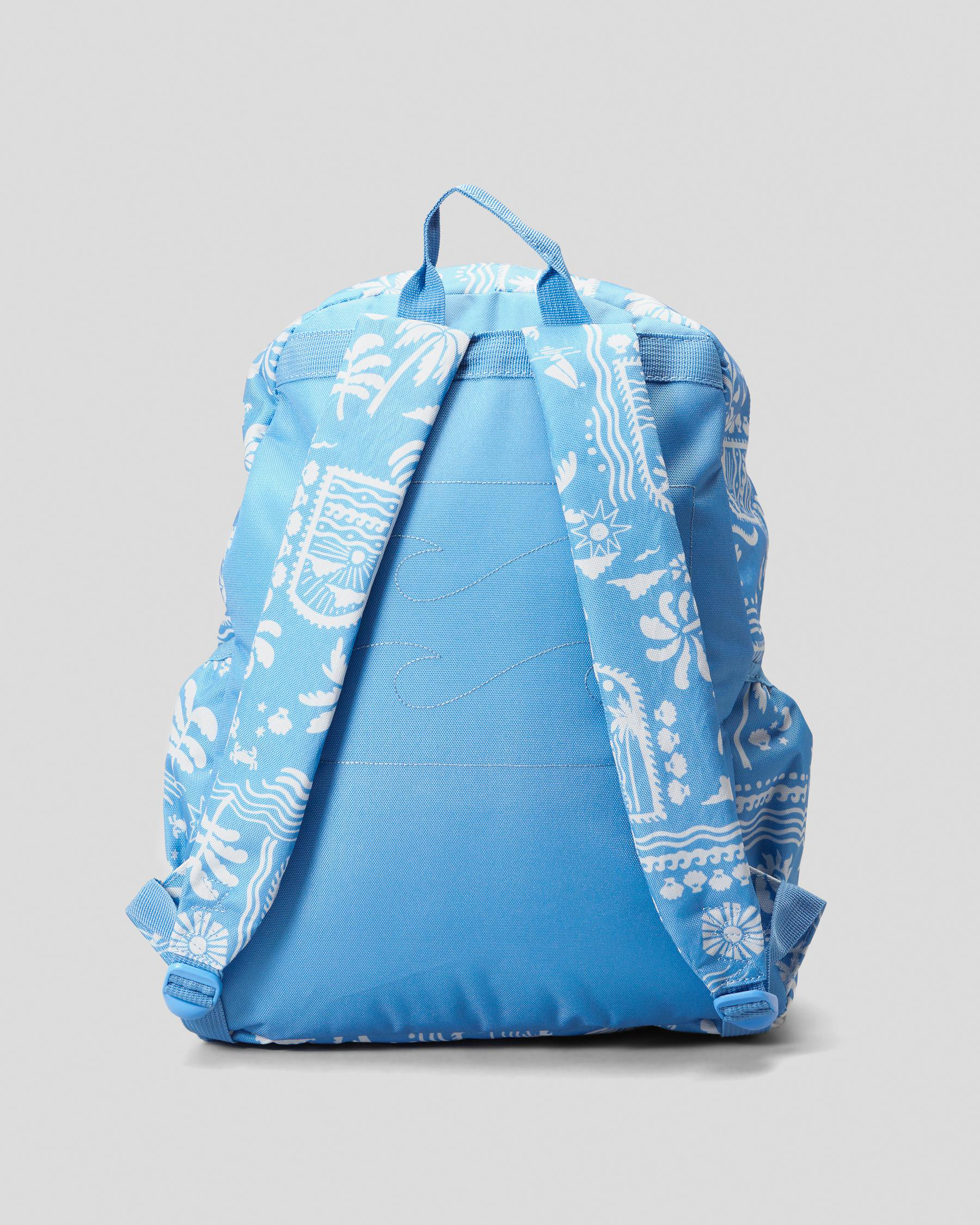 Shop Billabong Island Sun Tiki Backpack In Blue - Fast Shipping & Easy ...