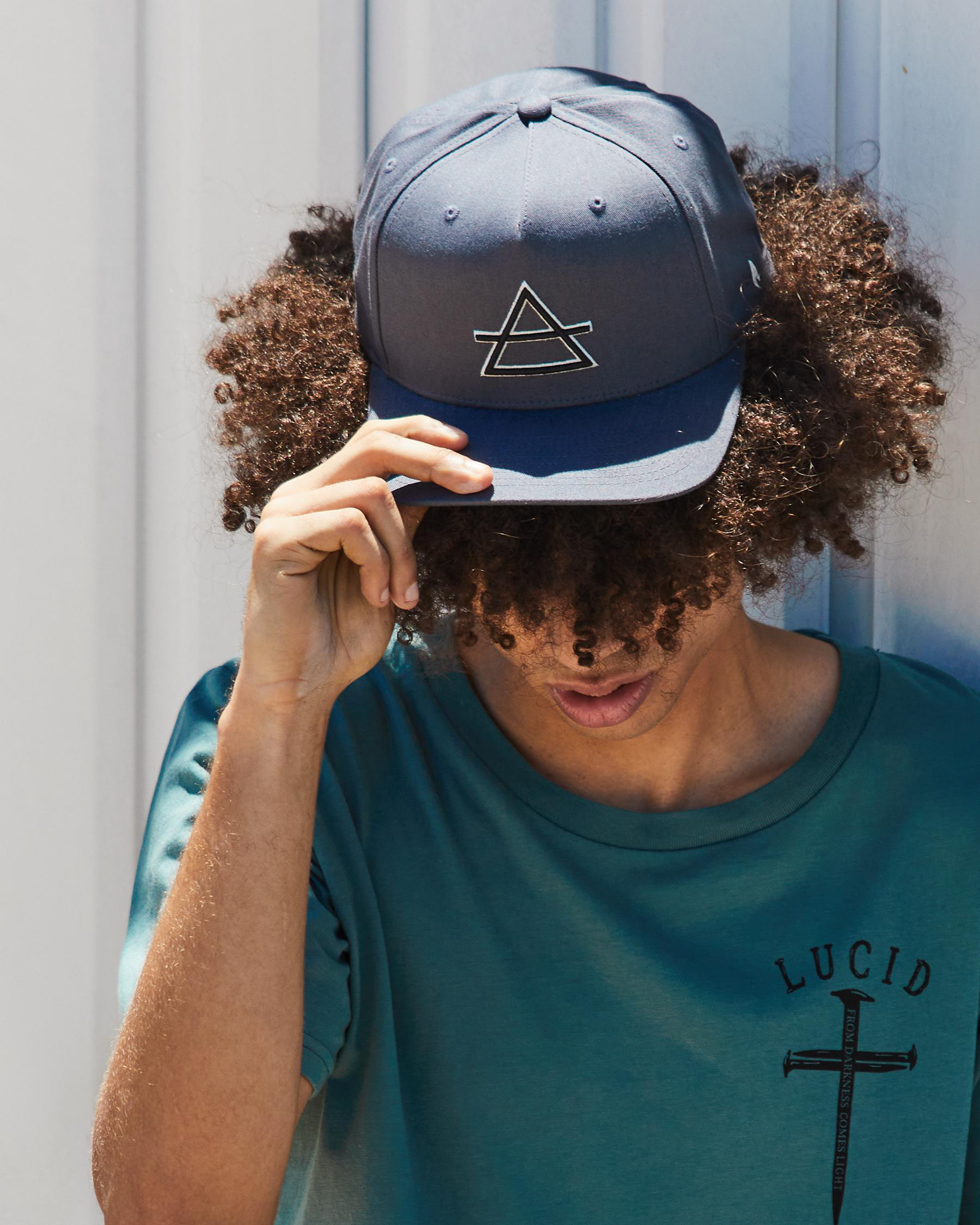 Shop Lucid Trinity Snapback Cap In Grey/light Grey/black - Fast ...