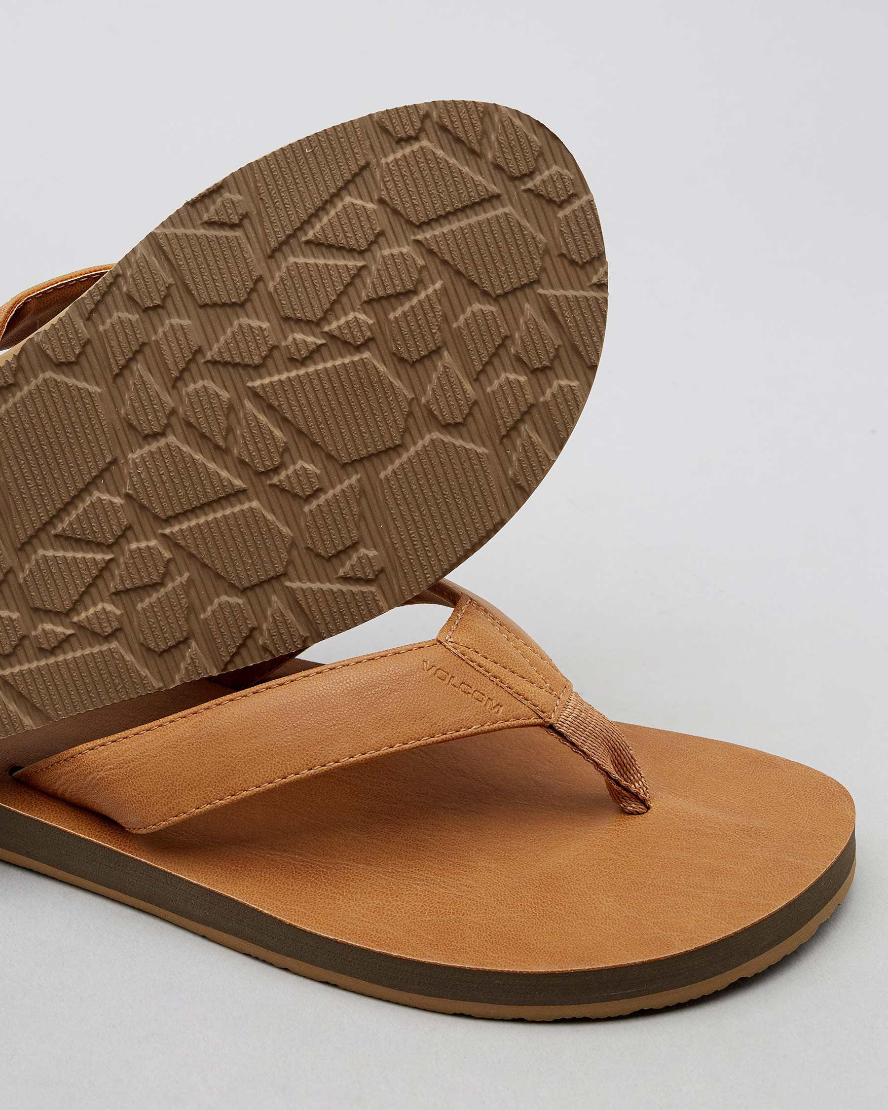 Shop Volcom Fathom Sandals In Khaki - Fast Shipping & Easy Returns ...