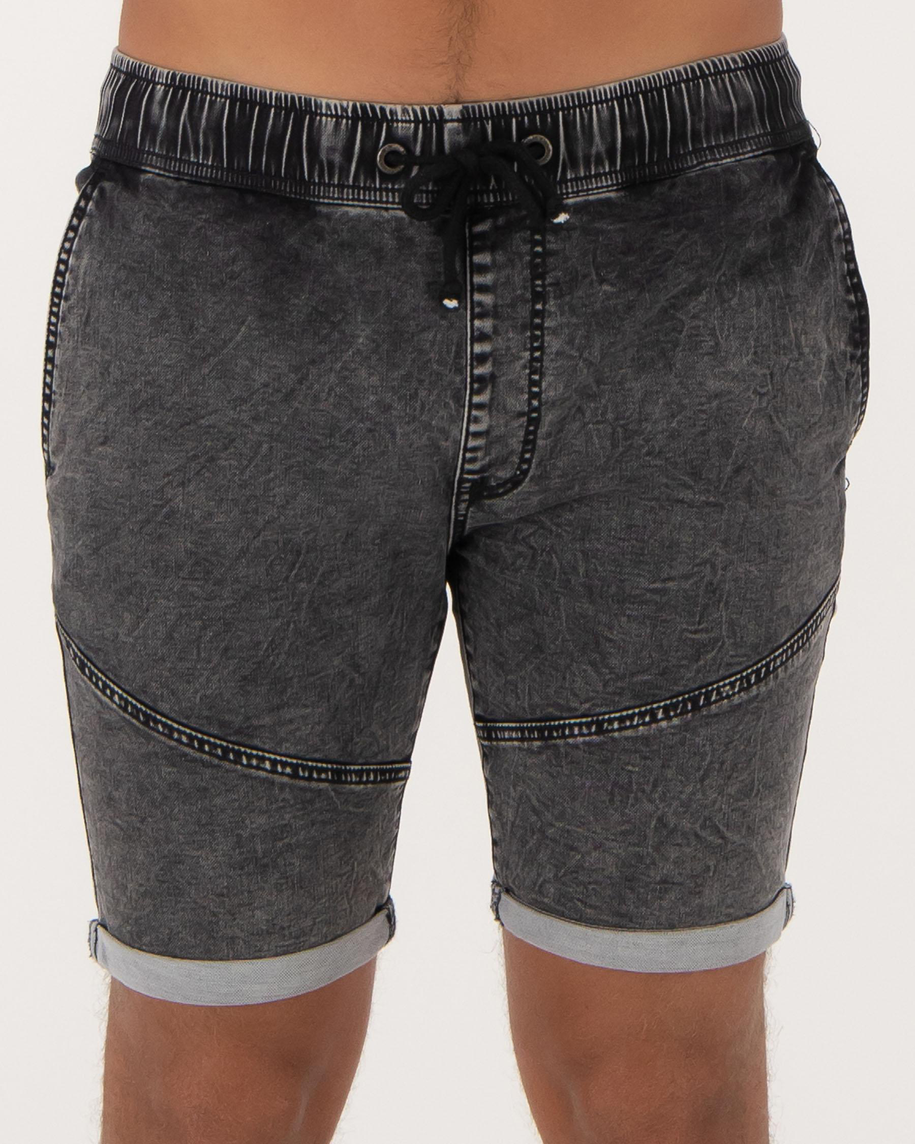 Shop Lucid Manic Walk Shorts In Black - Fast Shipping & Easy Returns ...