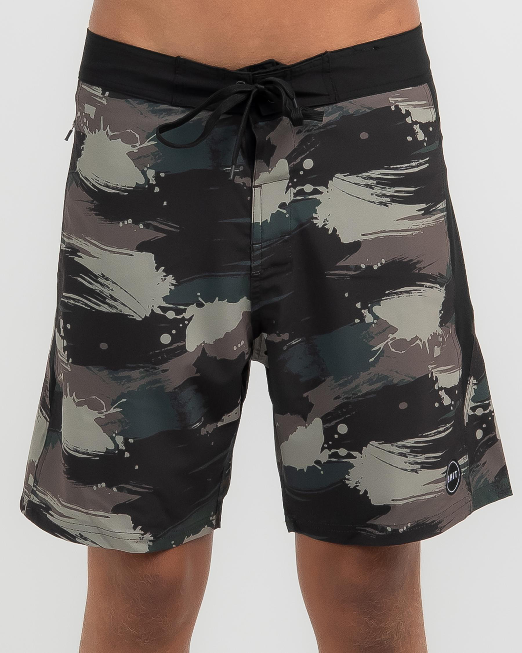Shop Unit Sarge 19" Board Shorts In Camo - Fast Shipping & Easy Returns ...