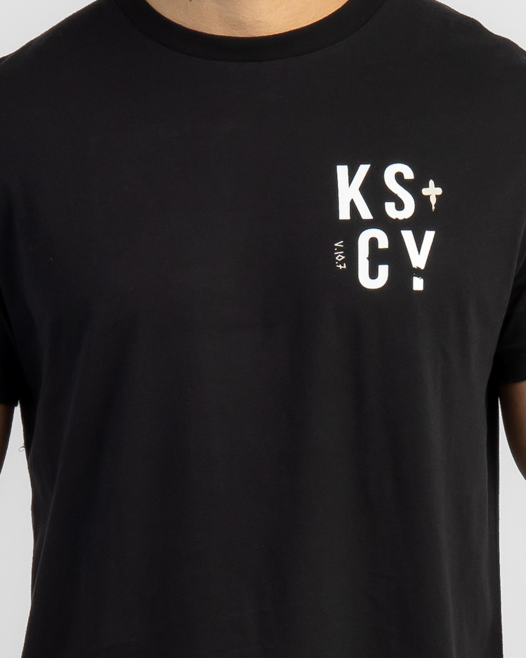Shop Kiss Chacey Liar Dual Curved T-Shirt In Jet Black - Fast Shipping ...