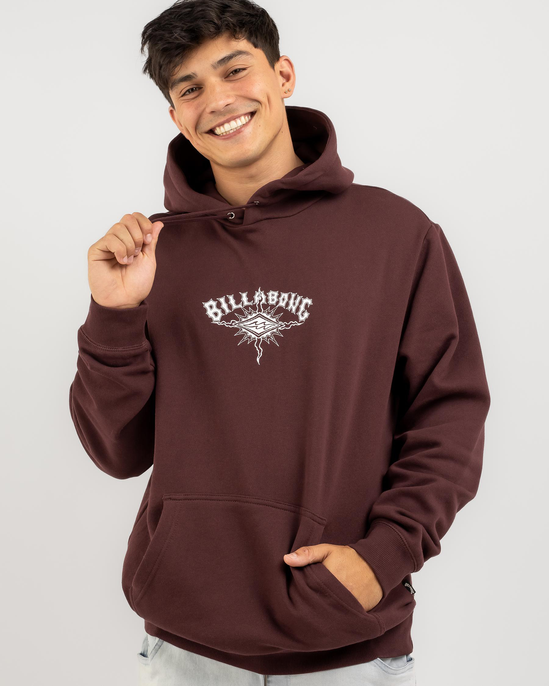 Shop Billabong Tribal Arch Pop Hoodie In Port - Fast Shipping & Easy ...