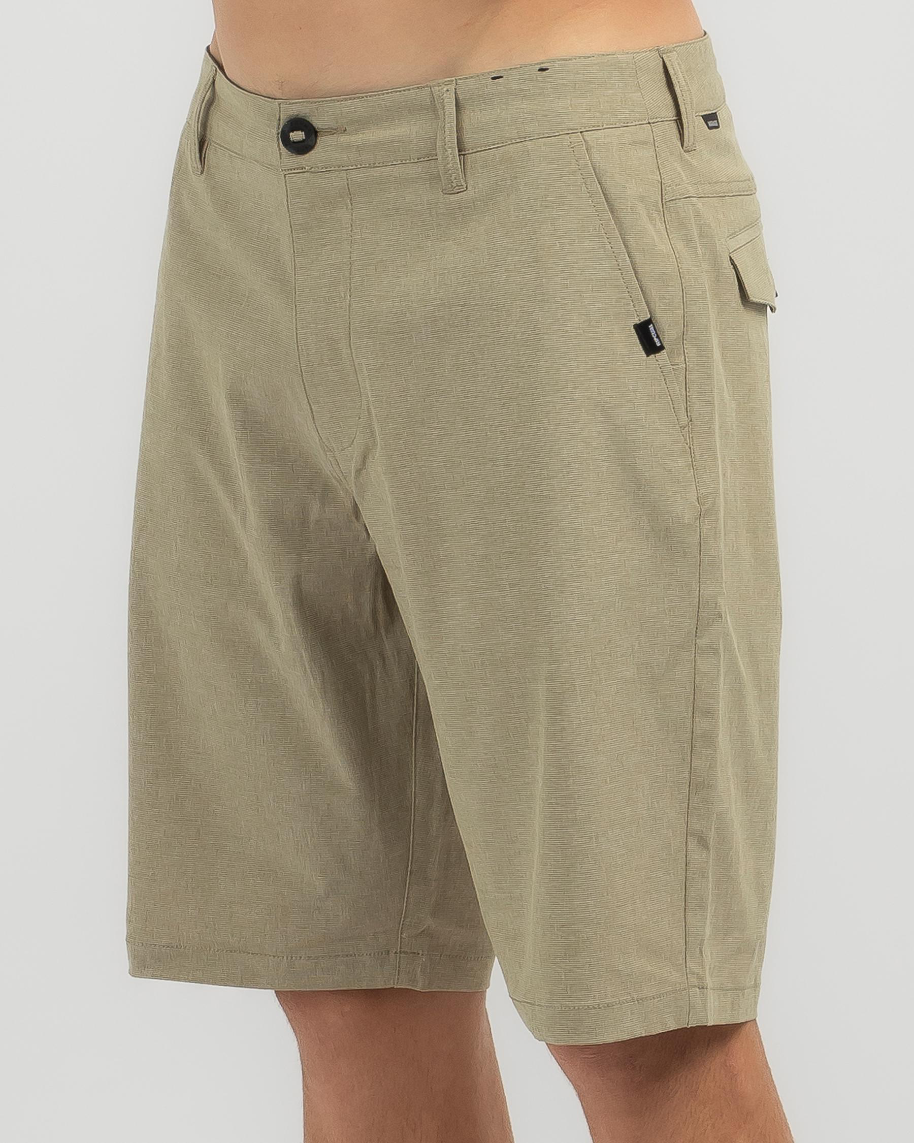 Shop Rip Curl Boardwalk Phase Walk Shorts In Khaki - Fast Shipping ...