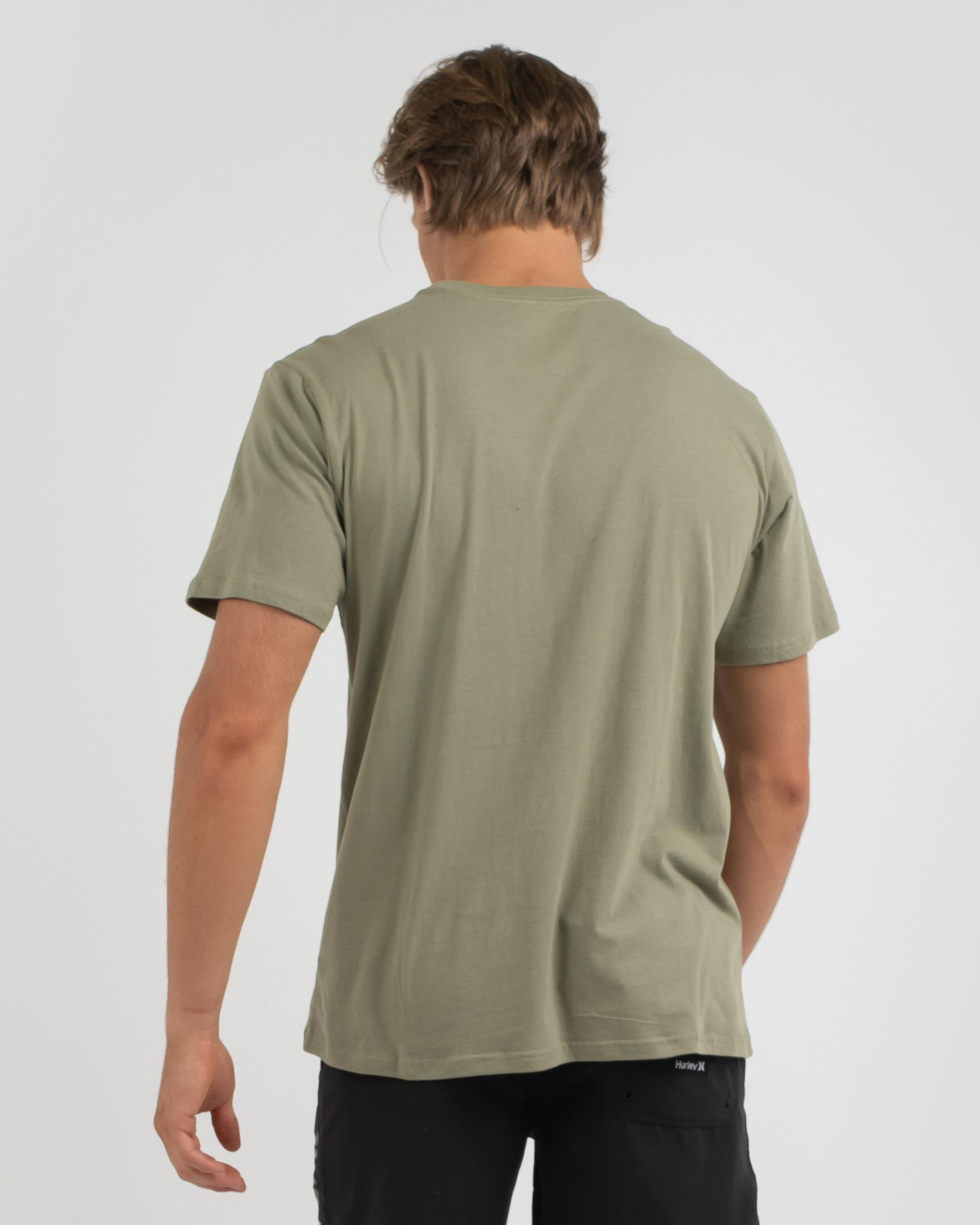 Shop Hurley WSH One and Only Solid T-Shirt In H379 - Fast Shipping ...