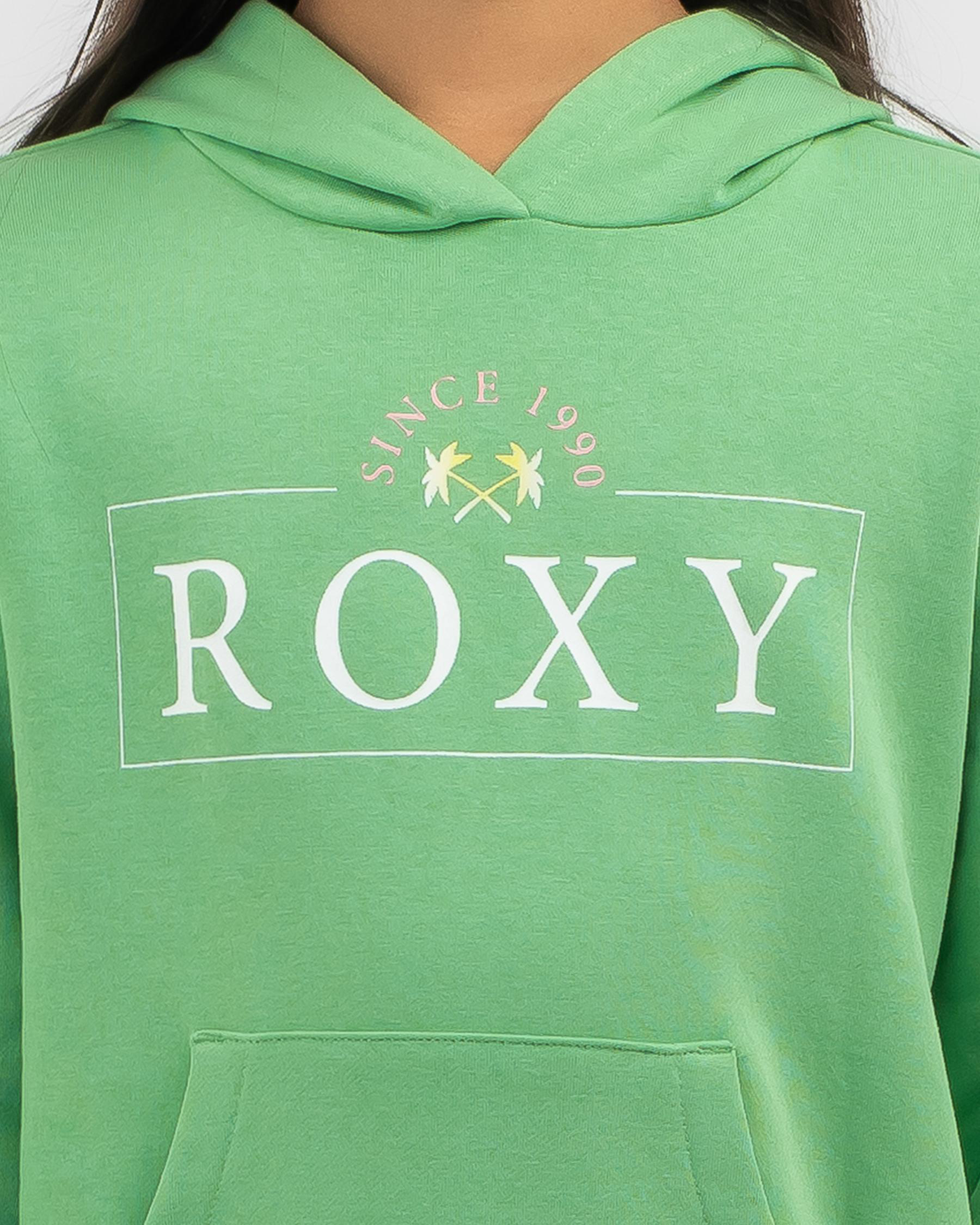 Shop Roxy Girls' Surf Feeling Hoodie In Zephyr Green - Fast Shipping & Easy Returns - City Beach ...