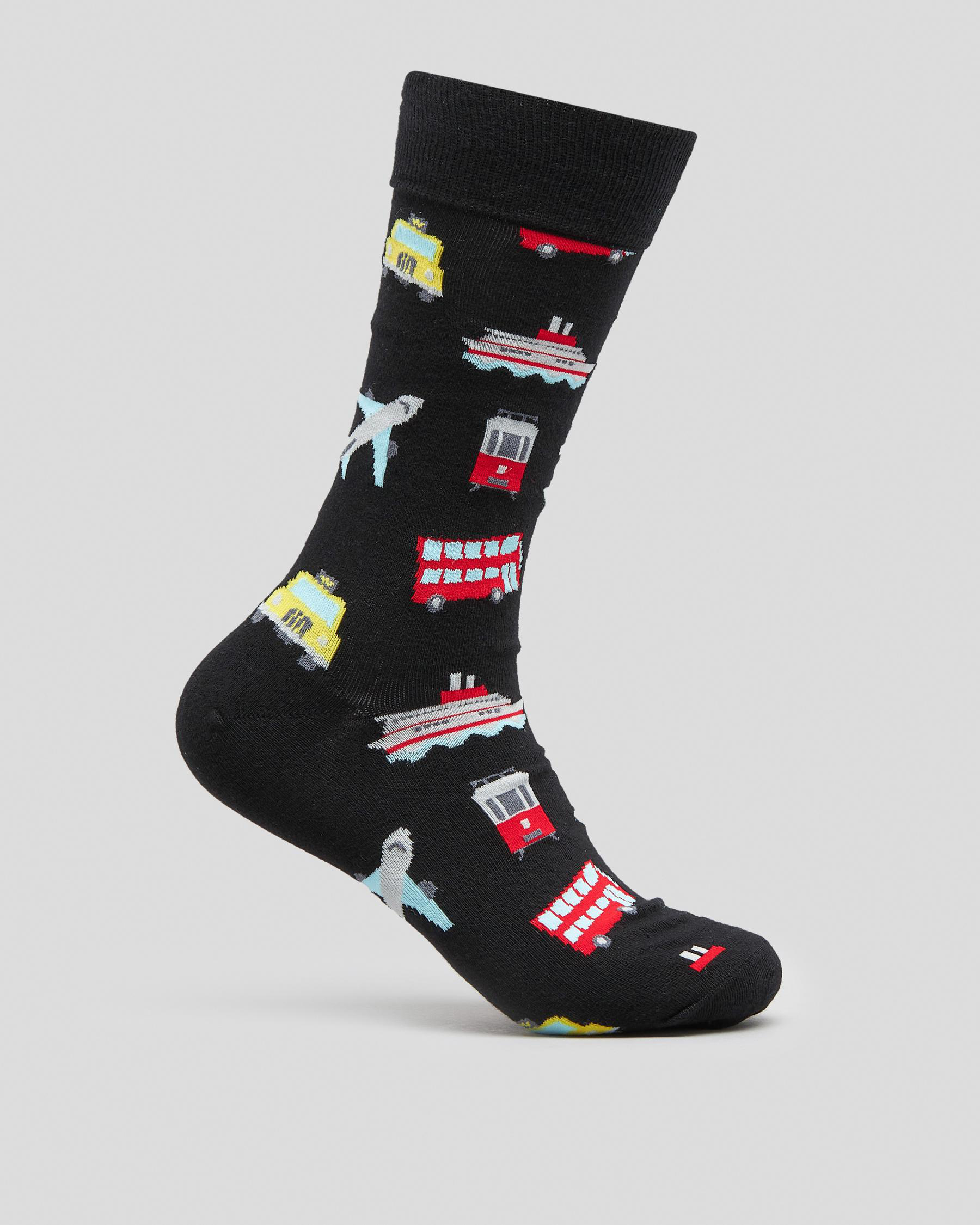 Shop FOOT-IES Journey Socks In Black - Fast Shipping & Easy Returns ...