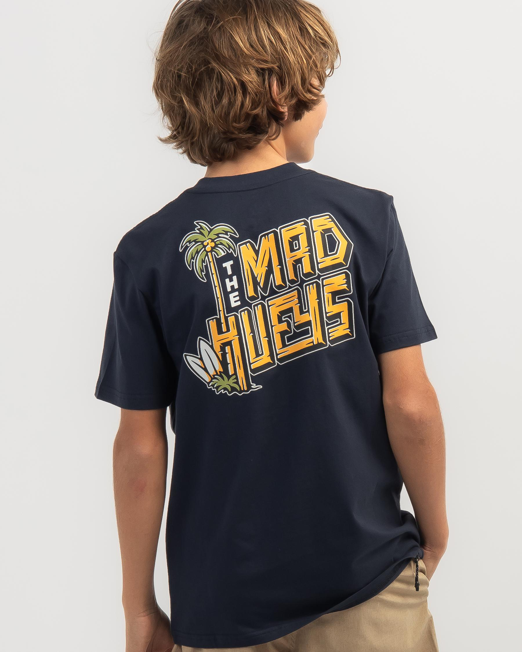 Shop The Mad Hueys Boys' Hueys Beach T-Shirt In Navy - Fast Shipping ...