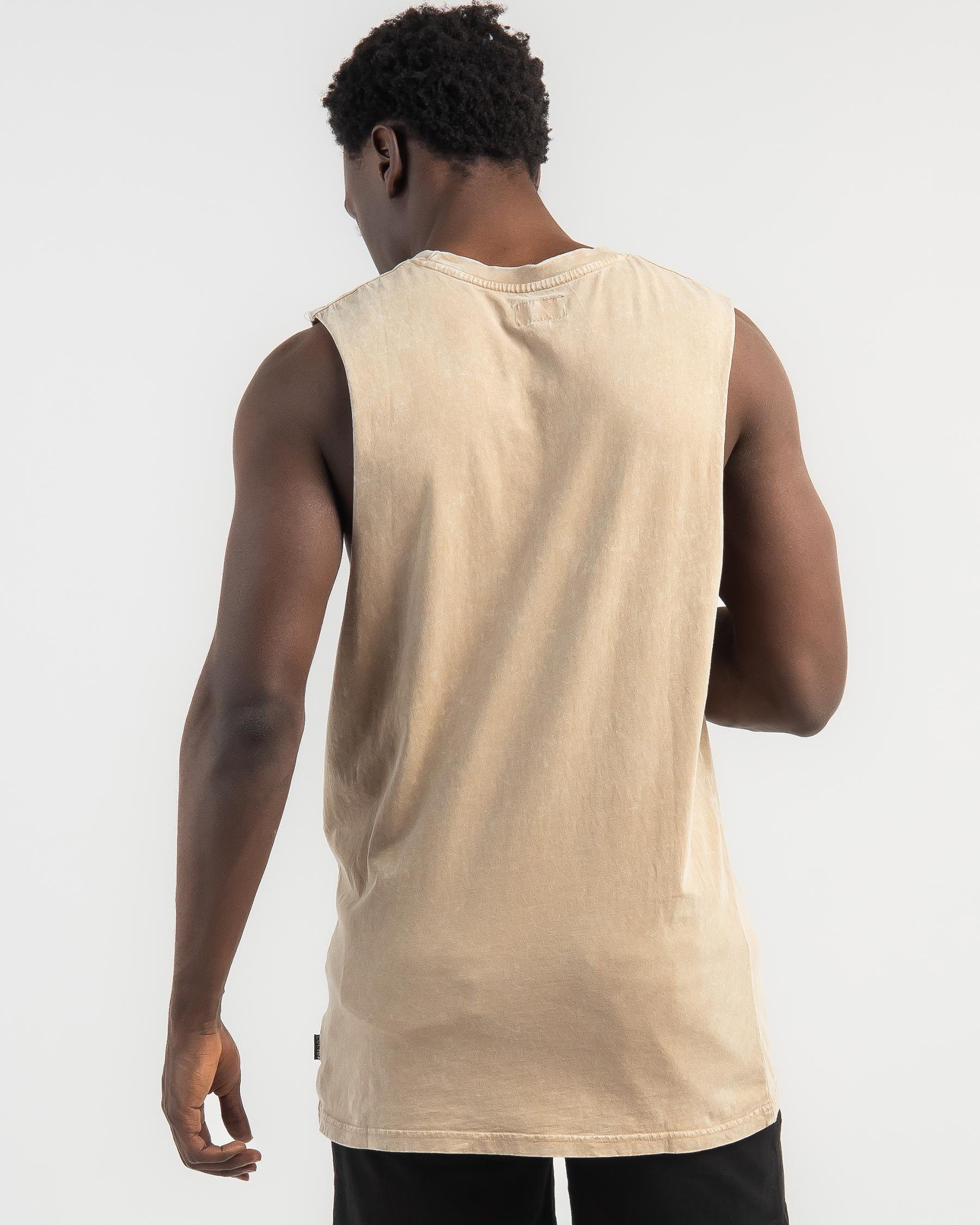 Shop Lucid Welded Muscle Tank In Sand Acid - Fast Shipping & Easy ...