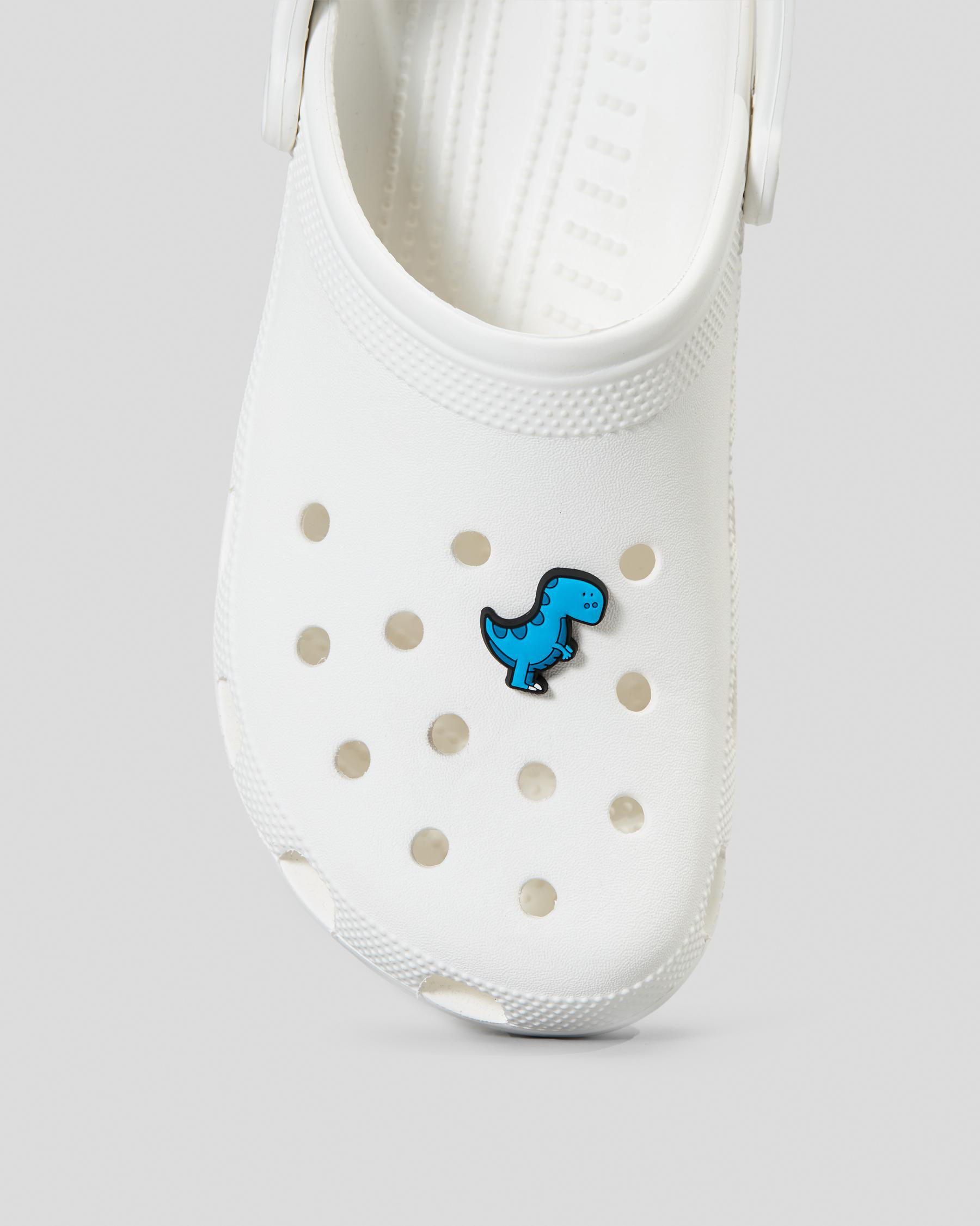 Shop Crocs Boys' Rule Blue Dino Jibbitz In Multi - Fast Shipping & Easy ...