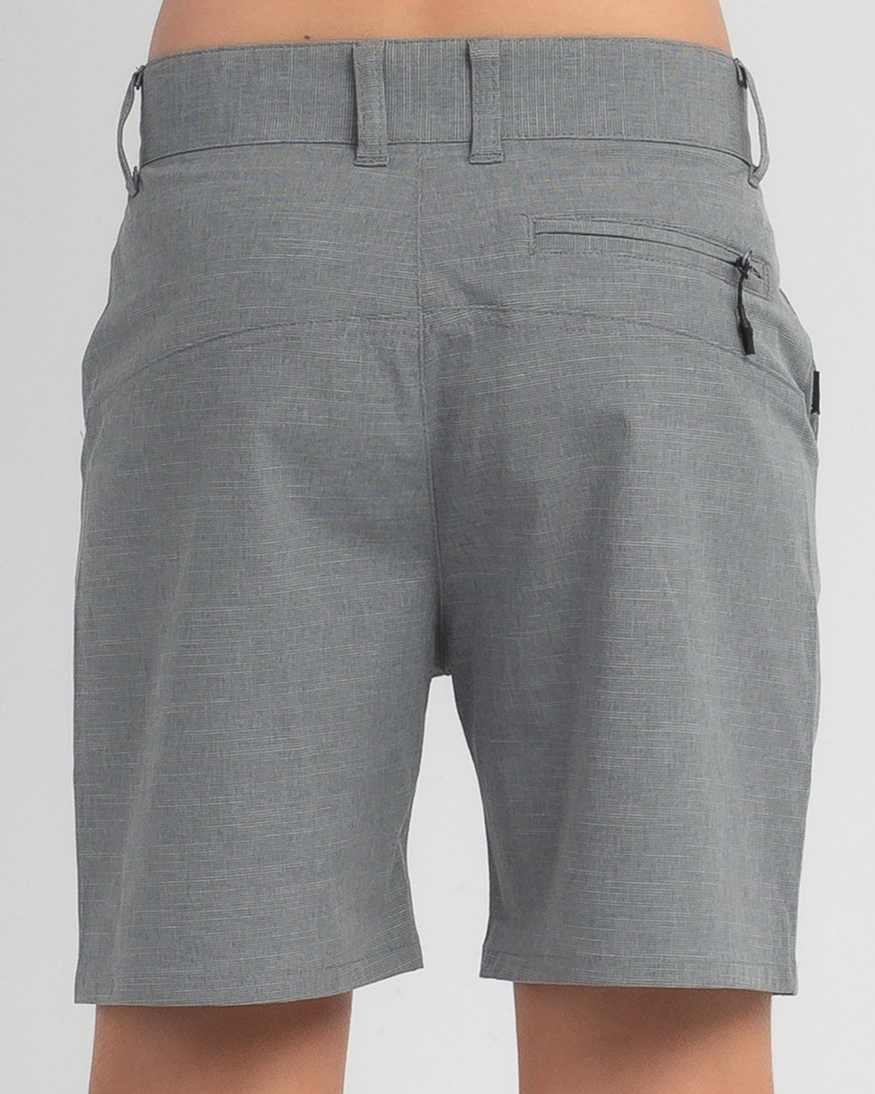 Shop Skylark Boys' Vertical Walk Shorts In Grey - Fast Shipping & Easy ...