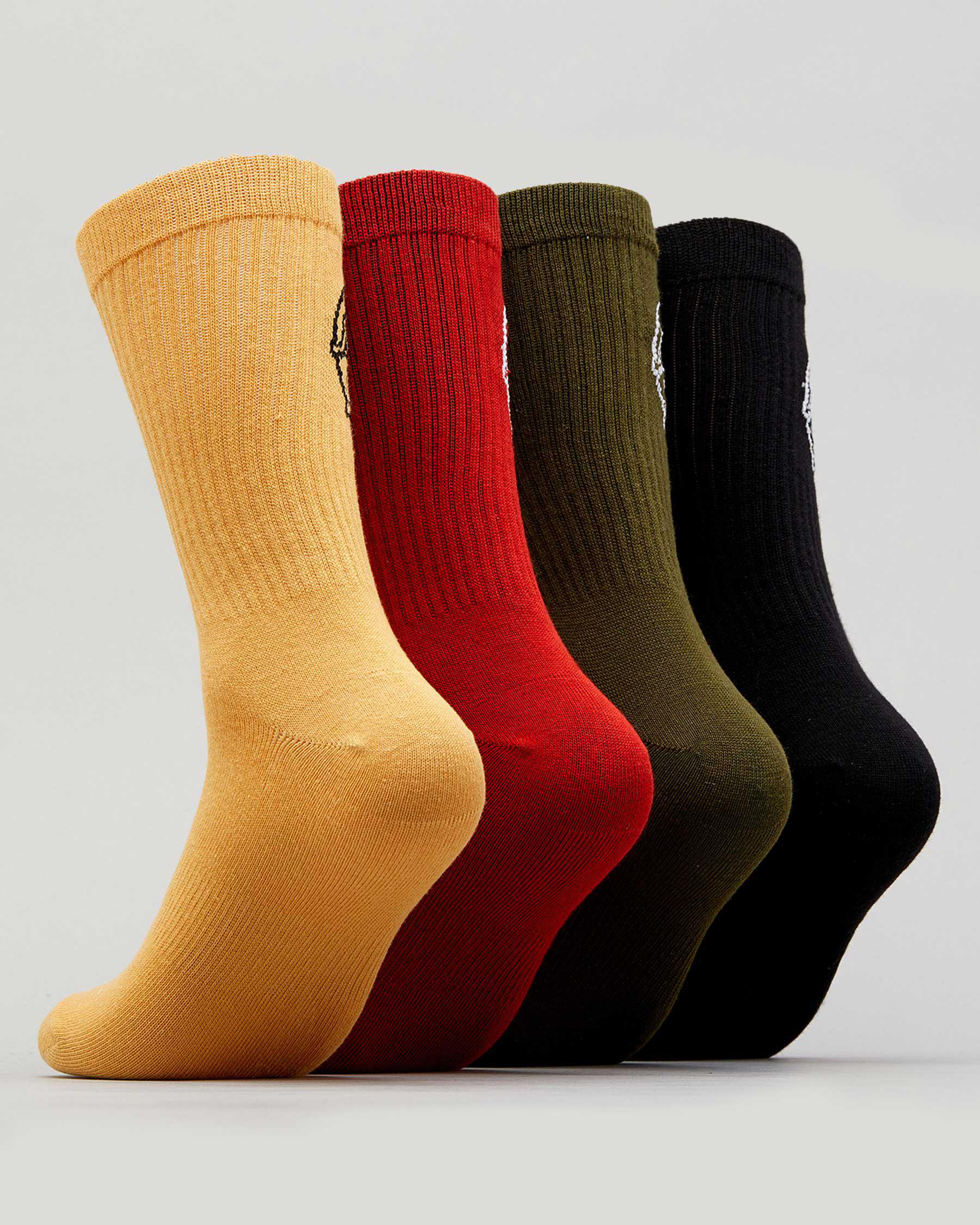 Shop Santa Cruz Pop Mono Socks 4 Pack In Assorted - Fast Shipping ...