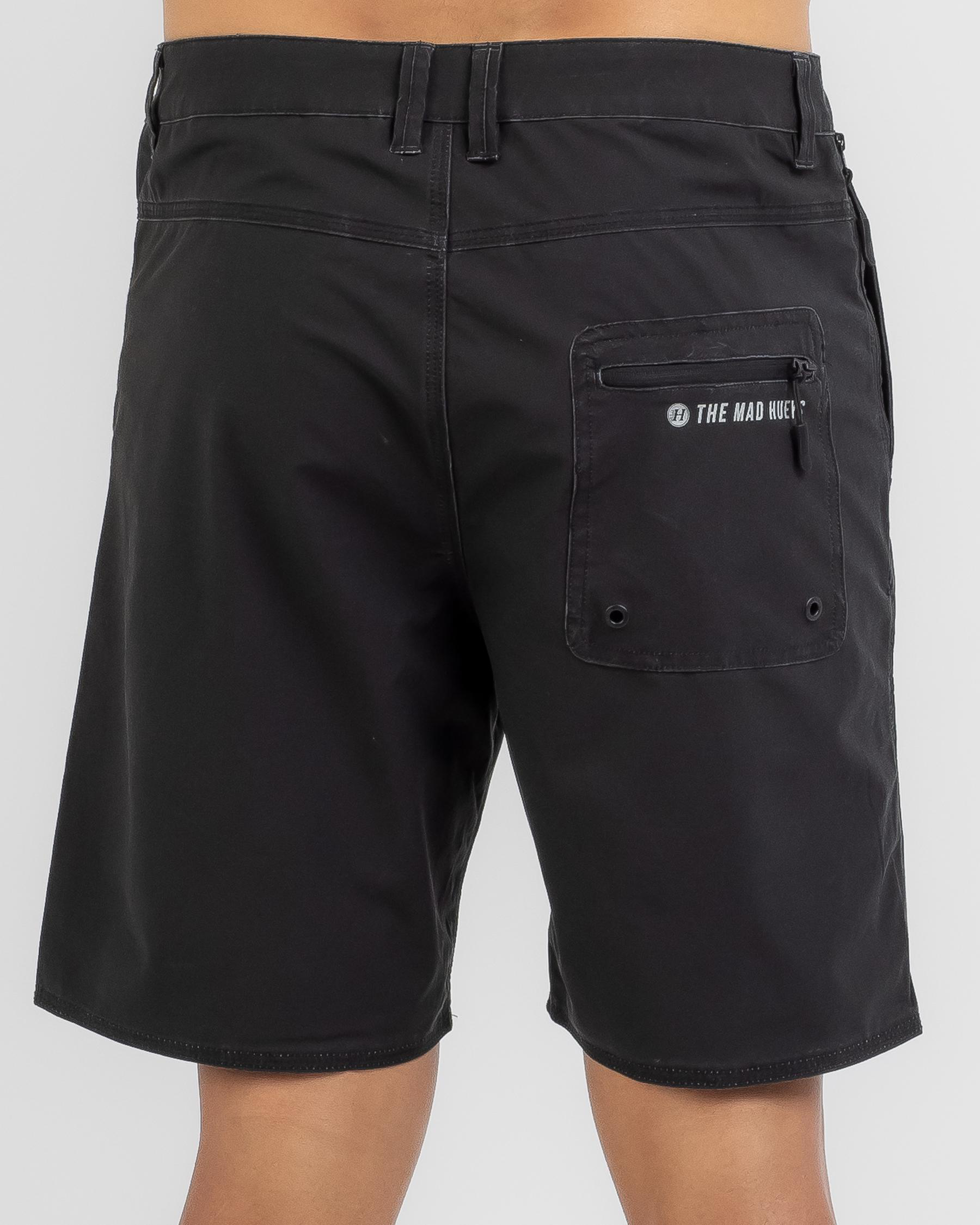 Shop The Mad Hueys Fusion 2 Hybrid Shorts In Black - Fast Shipping ...