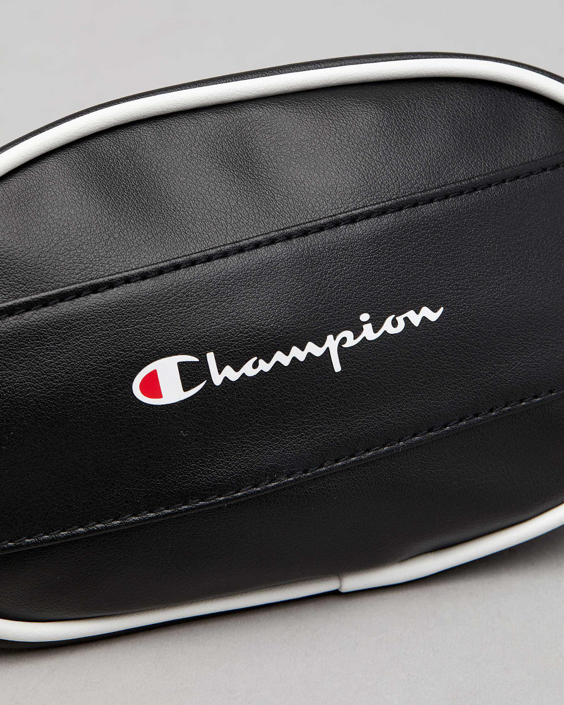 Shop Champion Logo Bum Bag In Black - Fast Shipping & Easy Returns ...
