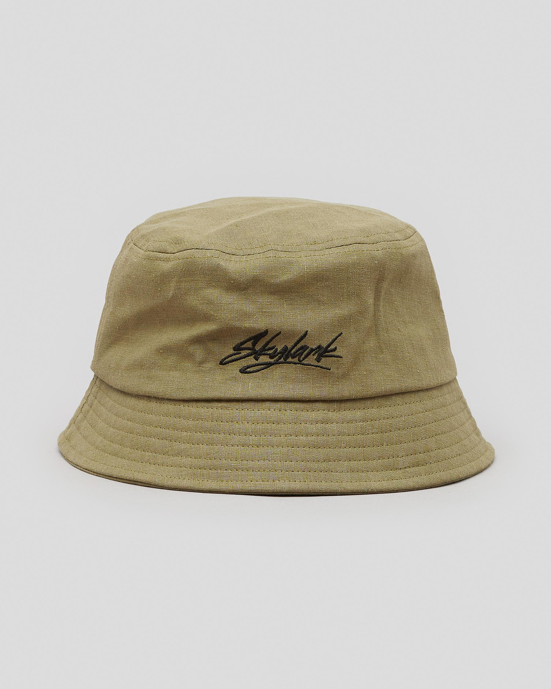 Shop Skylark Hemp Bucket Hat In Olive - Fast Shipping & Easy Returns ...