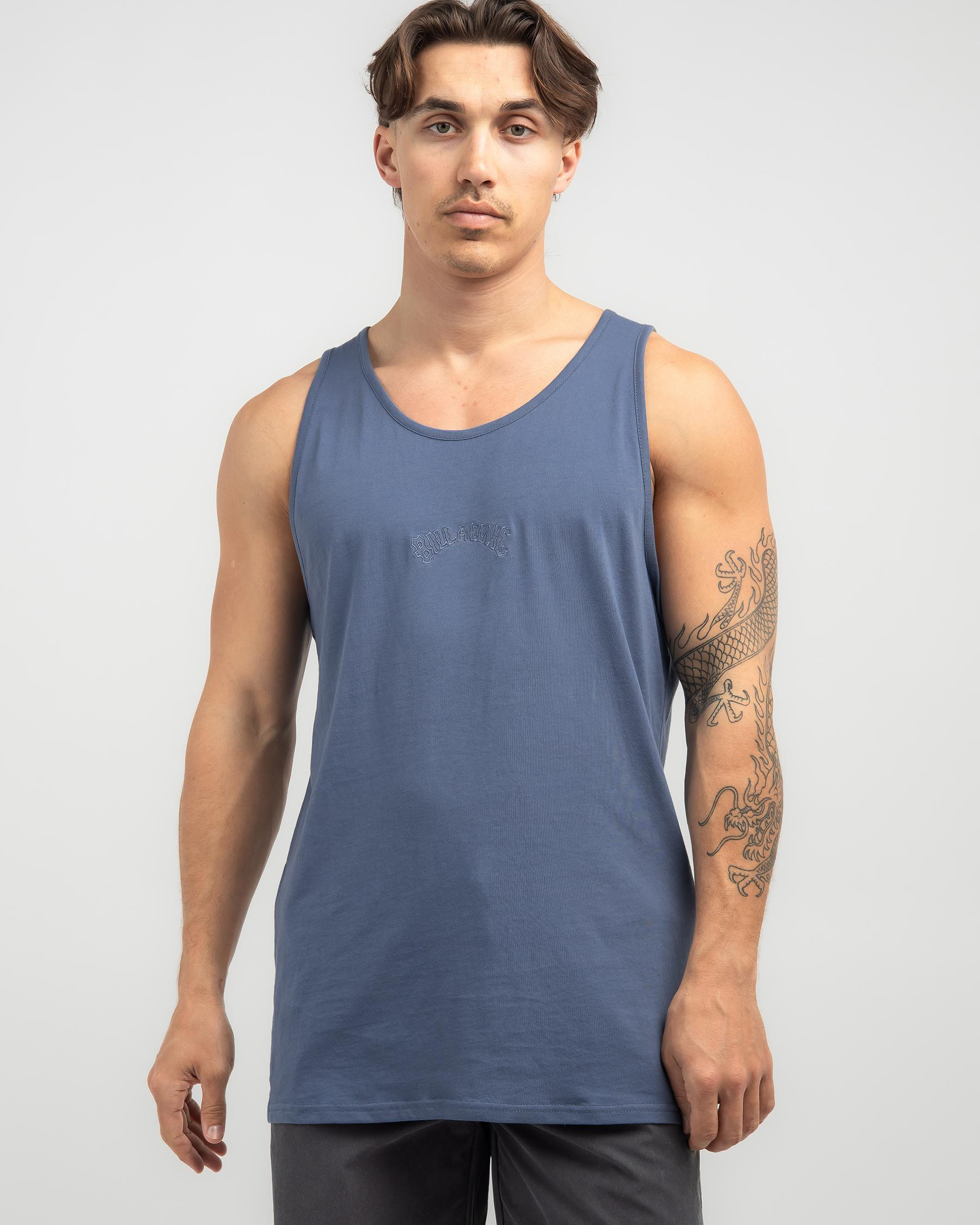 Shop Billabong Smitty Singlet In North Sea - Fast Shipping & Easy ...