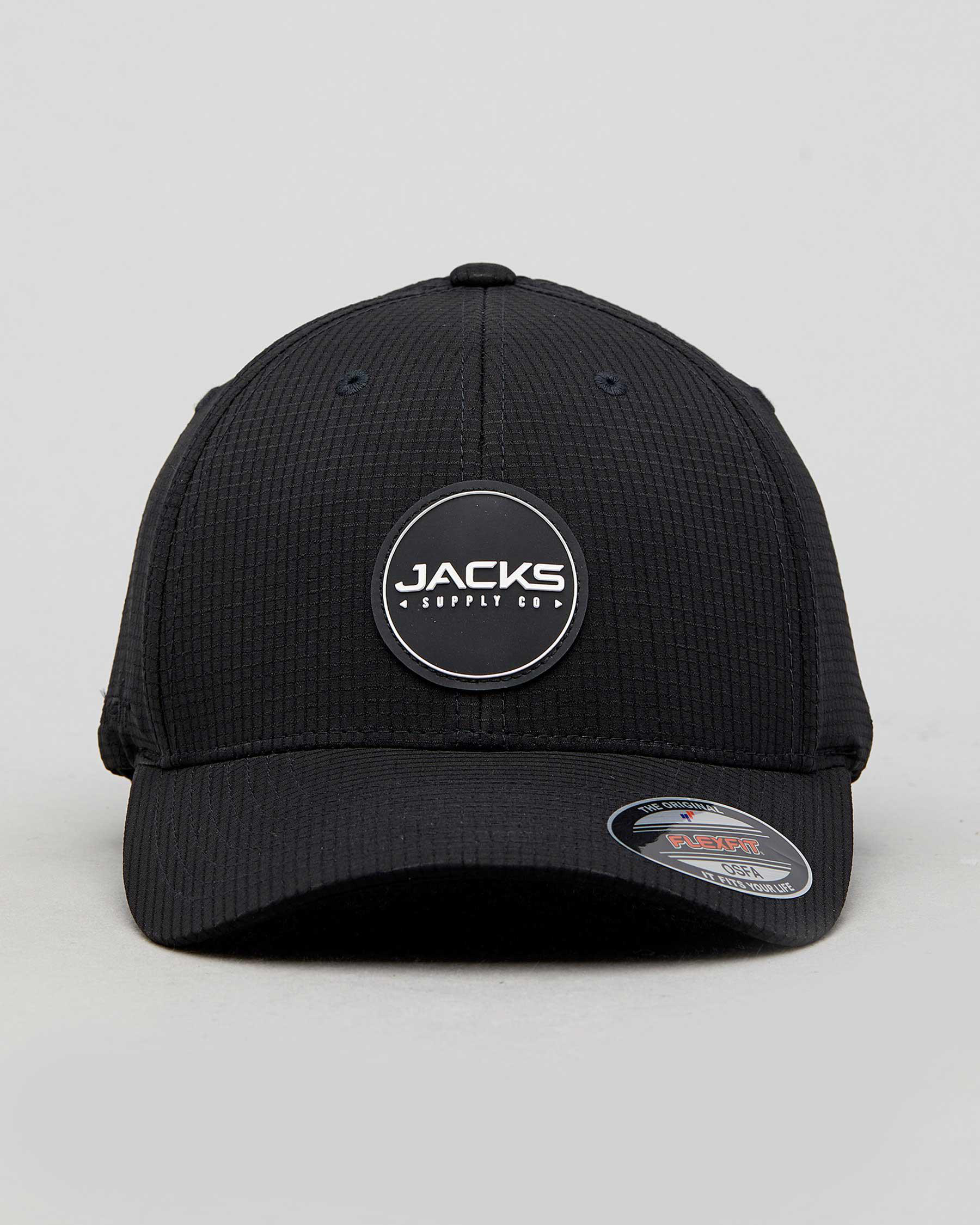 Shop Jacks Quadratic Flexfit Cap In Black - Fast Shipping & Easy ...