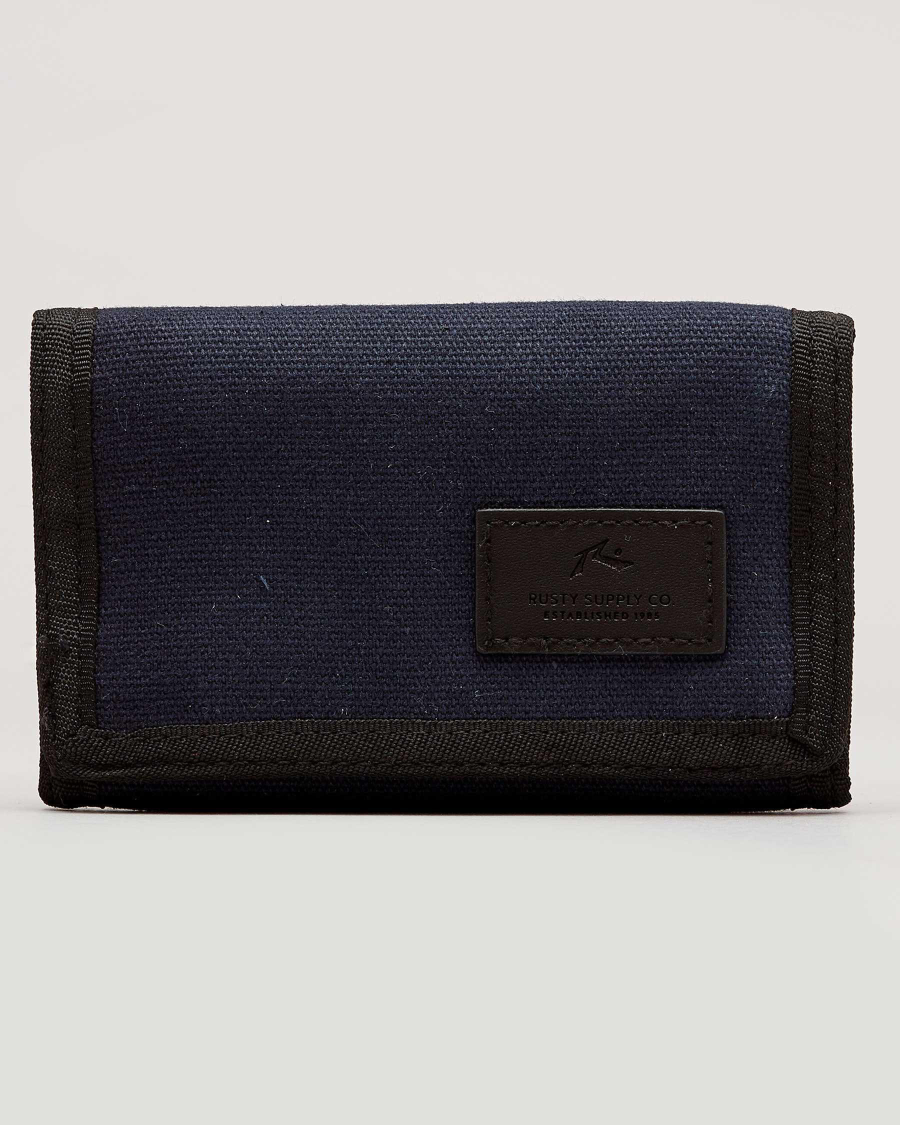 Rusty Wander Tri-Fold Wallet In Ombre Blue - Fast Shipping & Easy ...